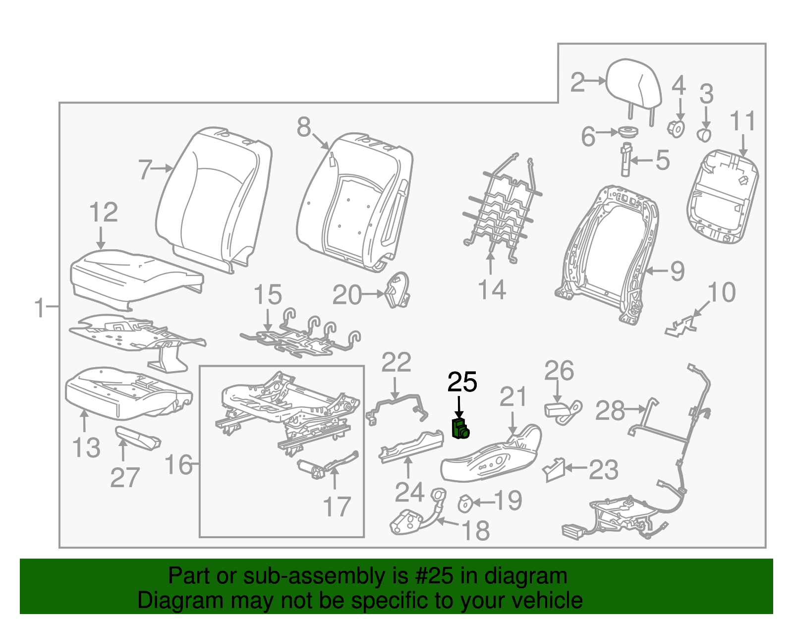 13282592 - OEM GM Adjust Switch | GMPartsCenter.net | GM Parts Center