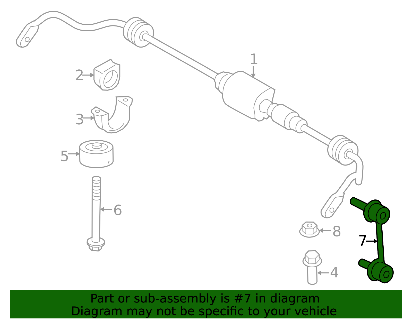 37106775189 - 2009-2019 BMW Stabilizer Link (37-10-6-775-189) | BMW of ...
