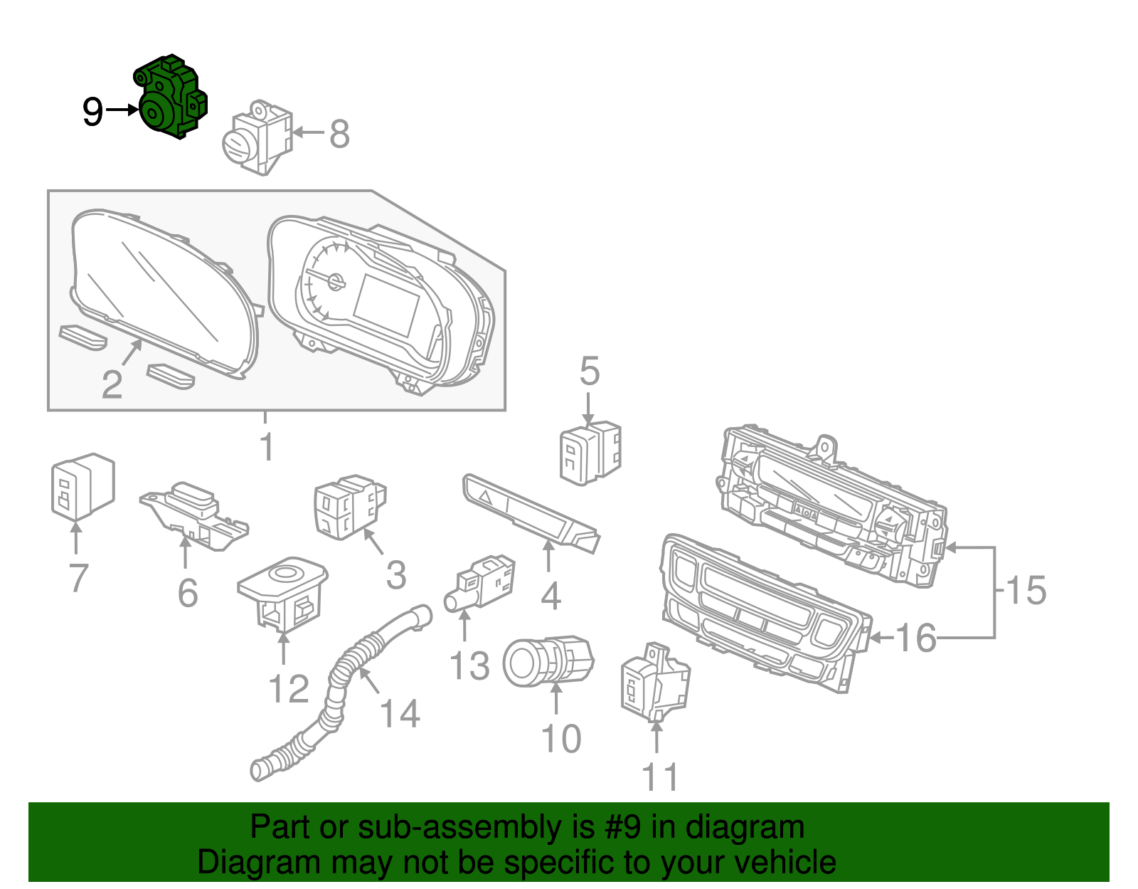 35190-T6A-J01 - Mirror Switch 2013-2025 Honda | Honda Parts Online