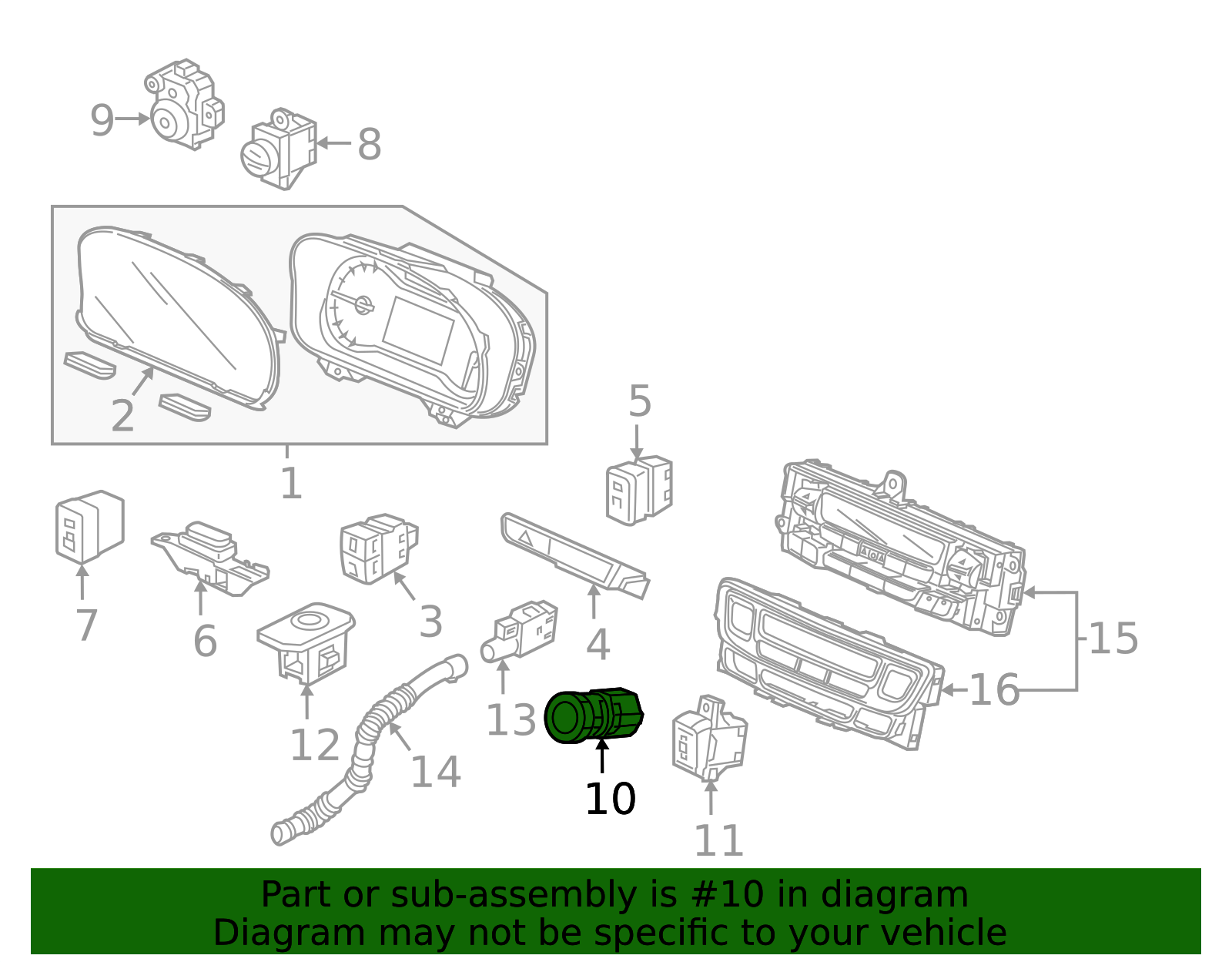 2016-2025 Honda Power Switch 35881-TG7-A04 | Cheaper Honda Parts
