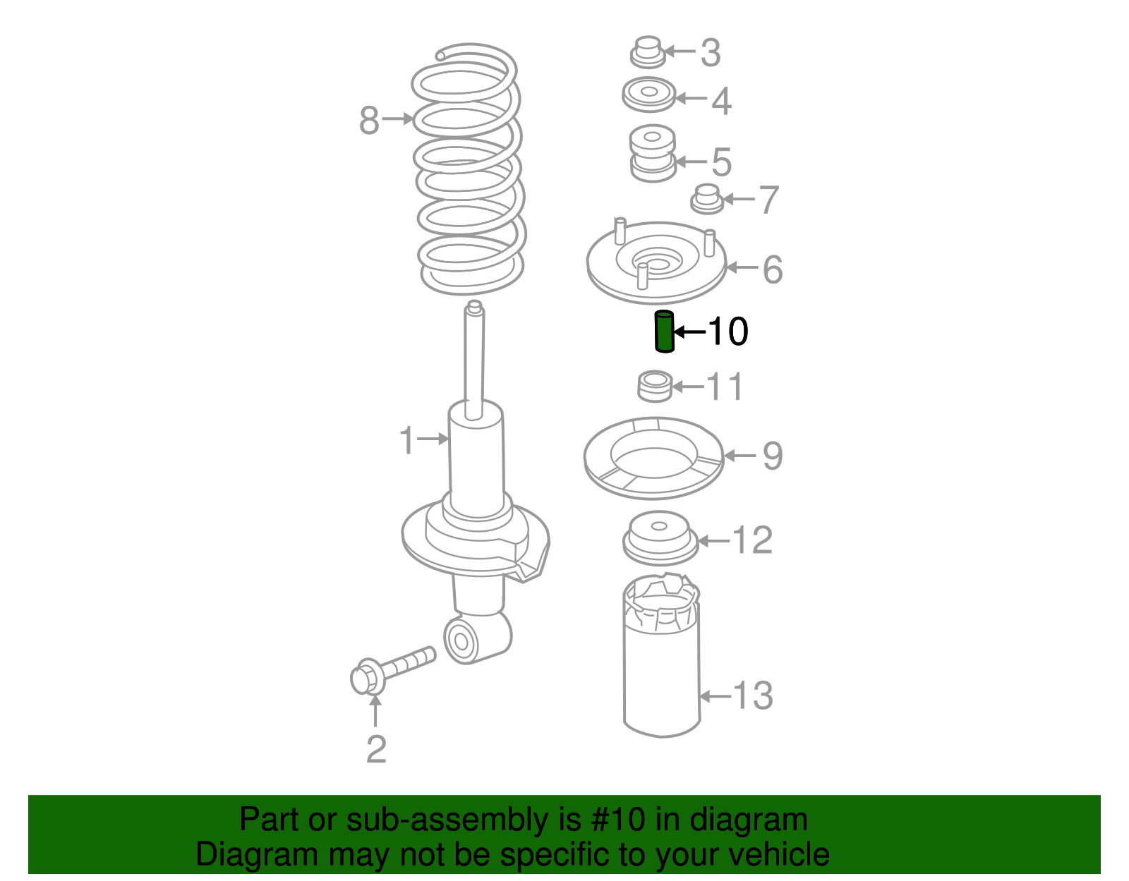 2005-2021 Nissan Spring Seat Spacer 55323-EA000 | Nissan RVA