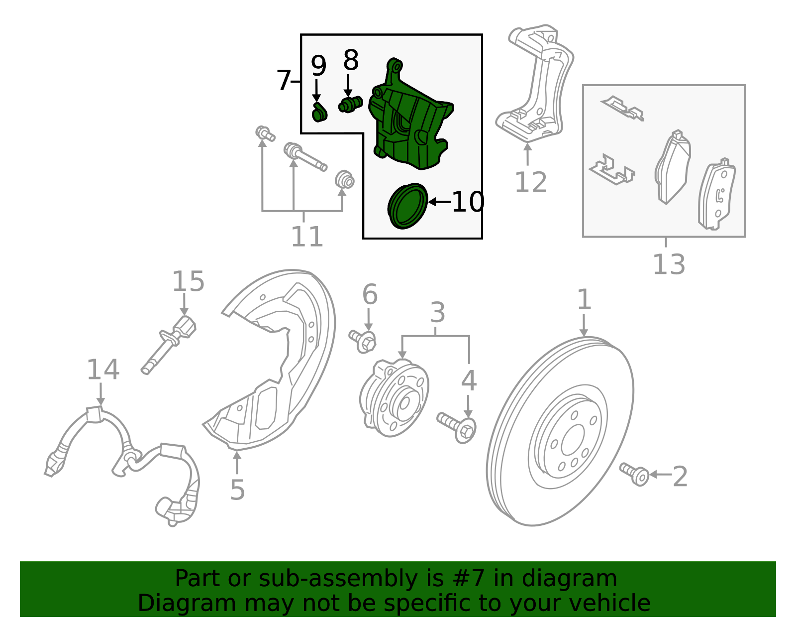 36011744 - Disc Brake Caliper 2023-2025 Volvo | OEM Euro Parts