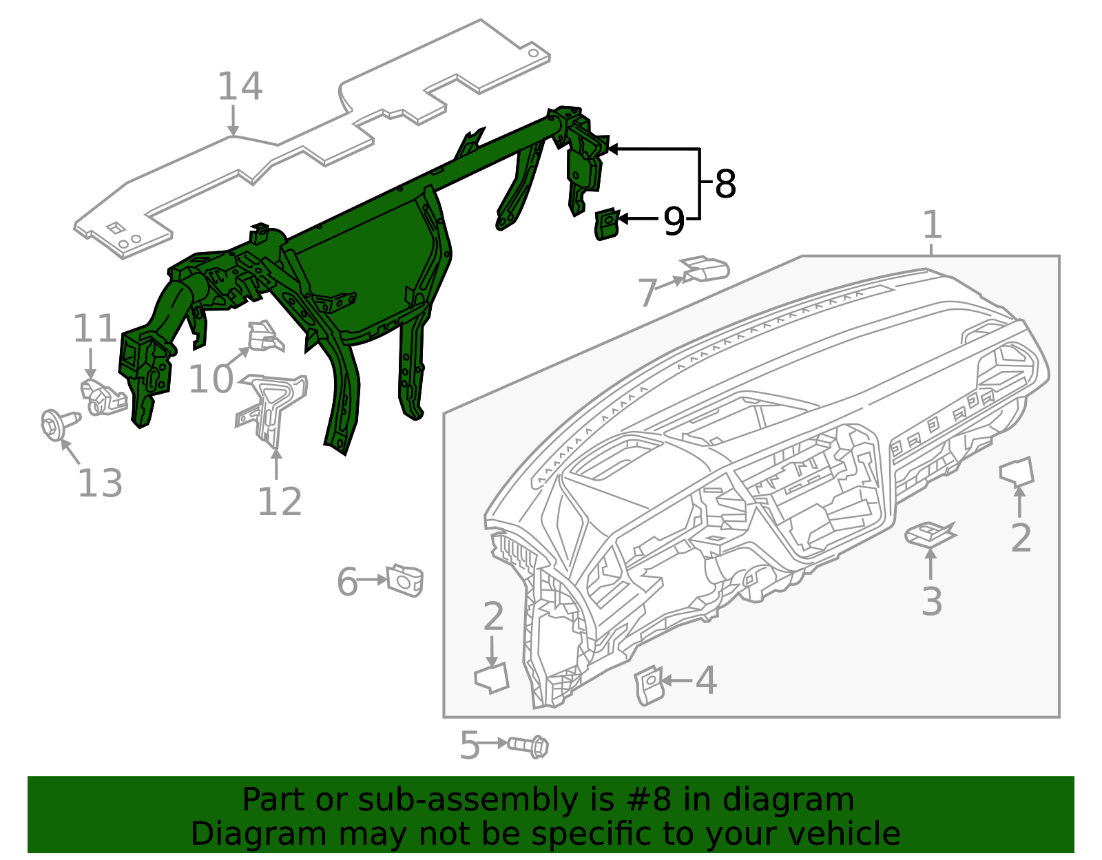 2022-2025 Volkswagen Taos Reinforced Beam 2GJ-857-017-A | OEM Parts Online