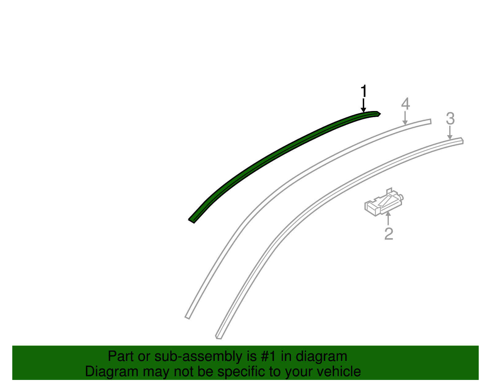 2010-2017 BMW Roof Molding 51-13-7-259-919 | BMW OEM Parts