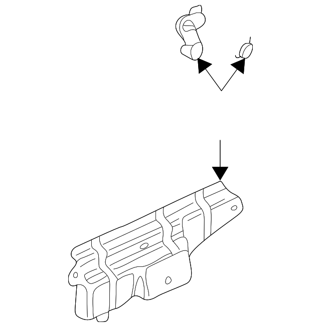 1J5-827-567-A - Deck Lid Release Solenoid Bracket 1999-2005 Volkswagen ...