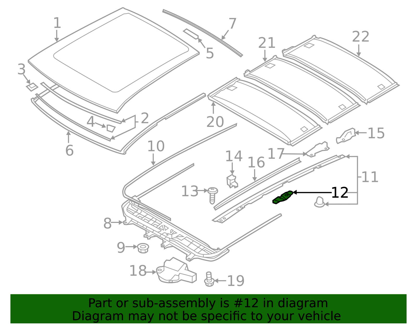 2011-2018 Mitsubishi Outlander Sport Guide Rail Retainer Clip MR270393 ...