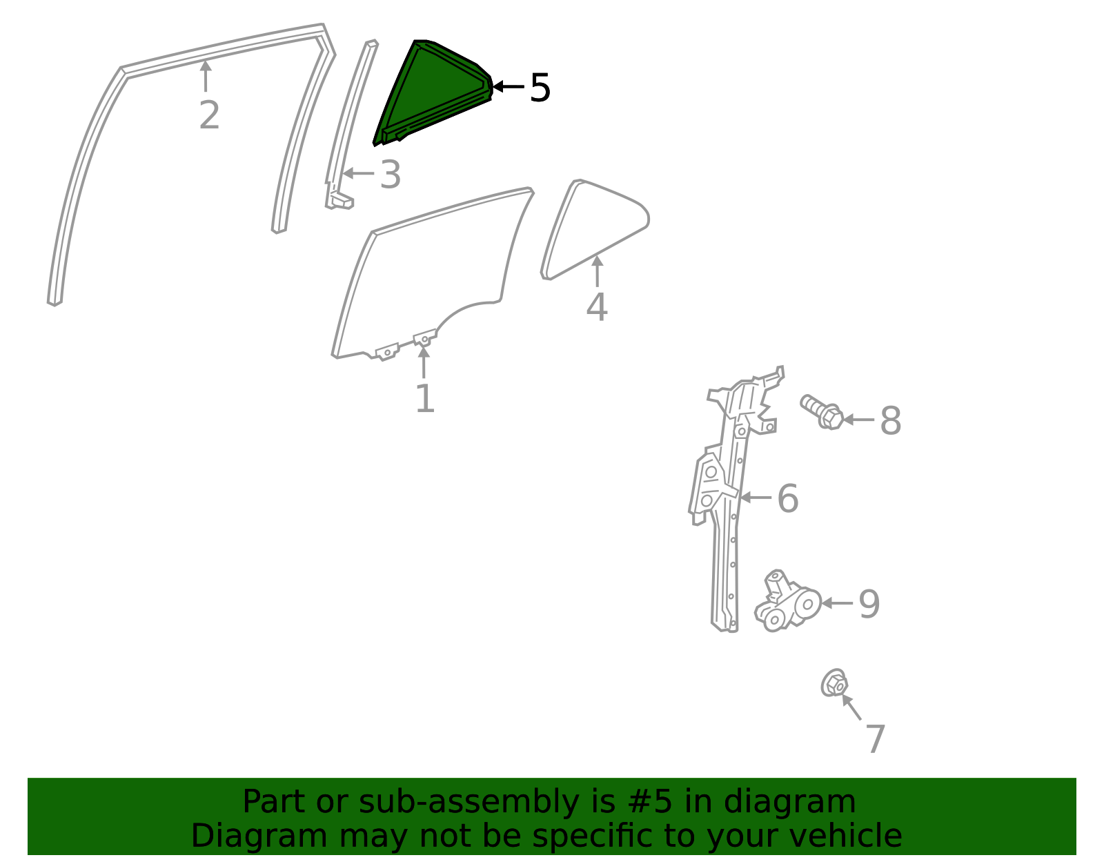 68188-12380 - Vent Window Weatherstrip 2019-2025 Toyota | Toyota San ...