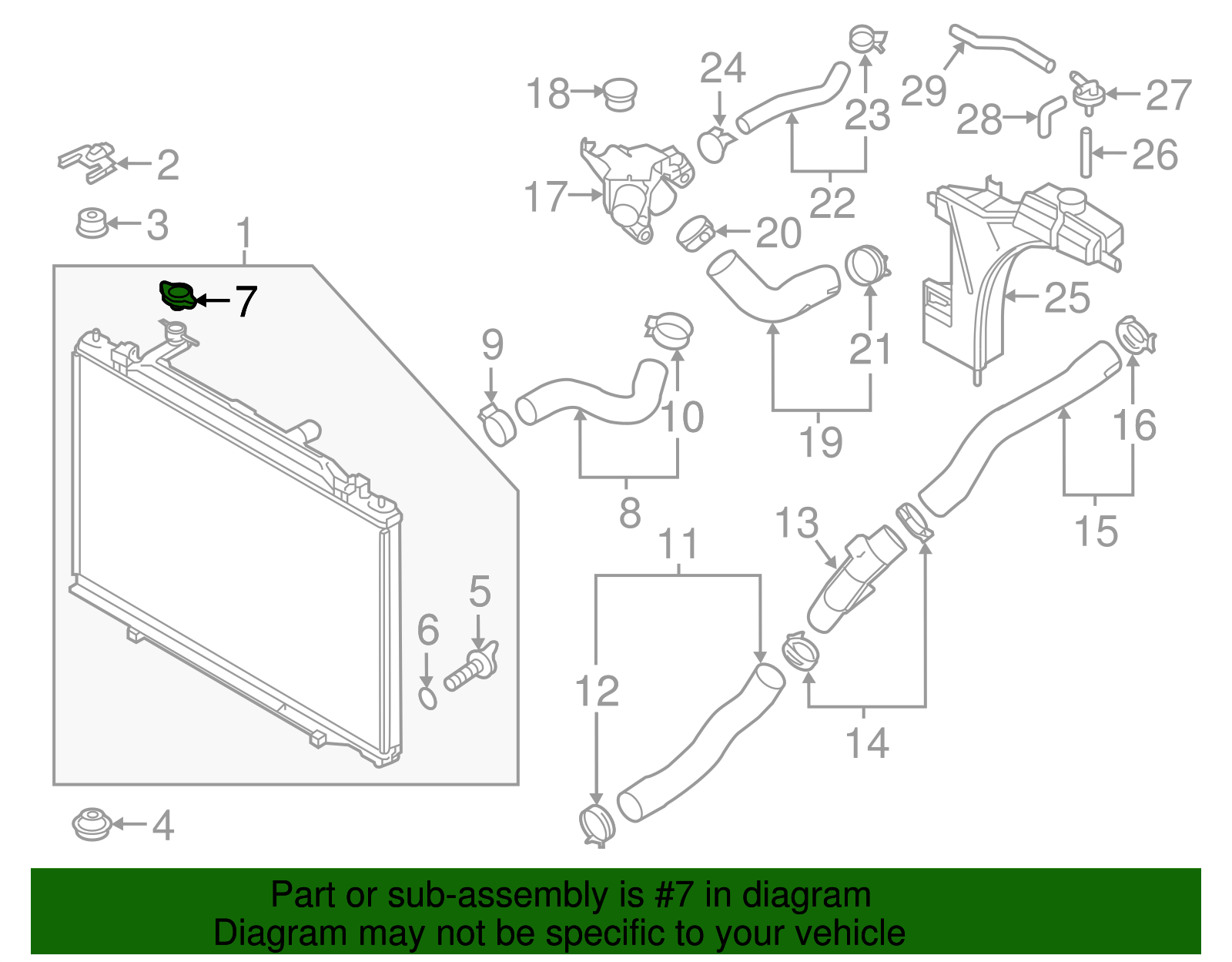 2013-2025 Mazda | Radiator Cap | PE01-15-205 | Mazda Online Parts