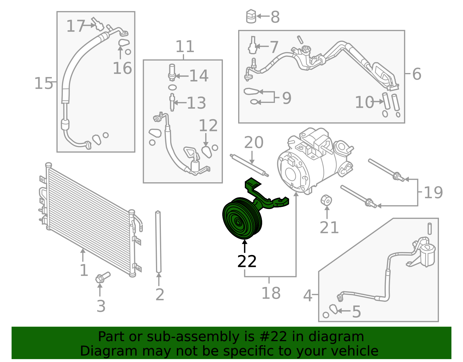 2013-2019 Ford A/C Compressor Clutch FB5Z-19D786-B | OEM Parts Online