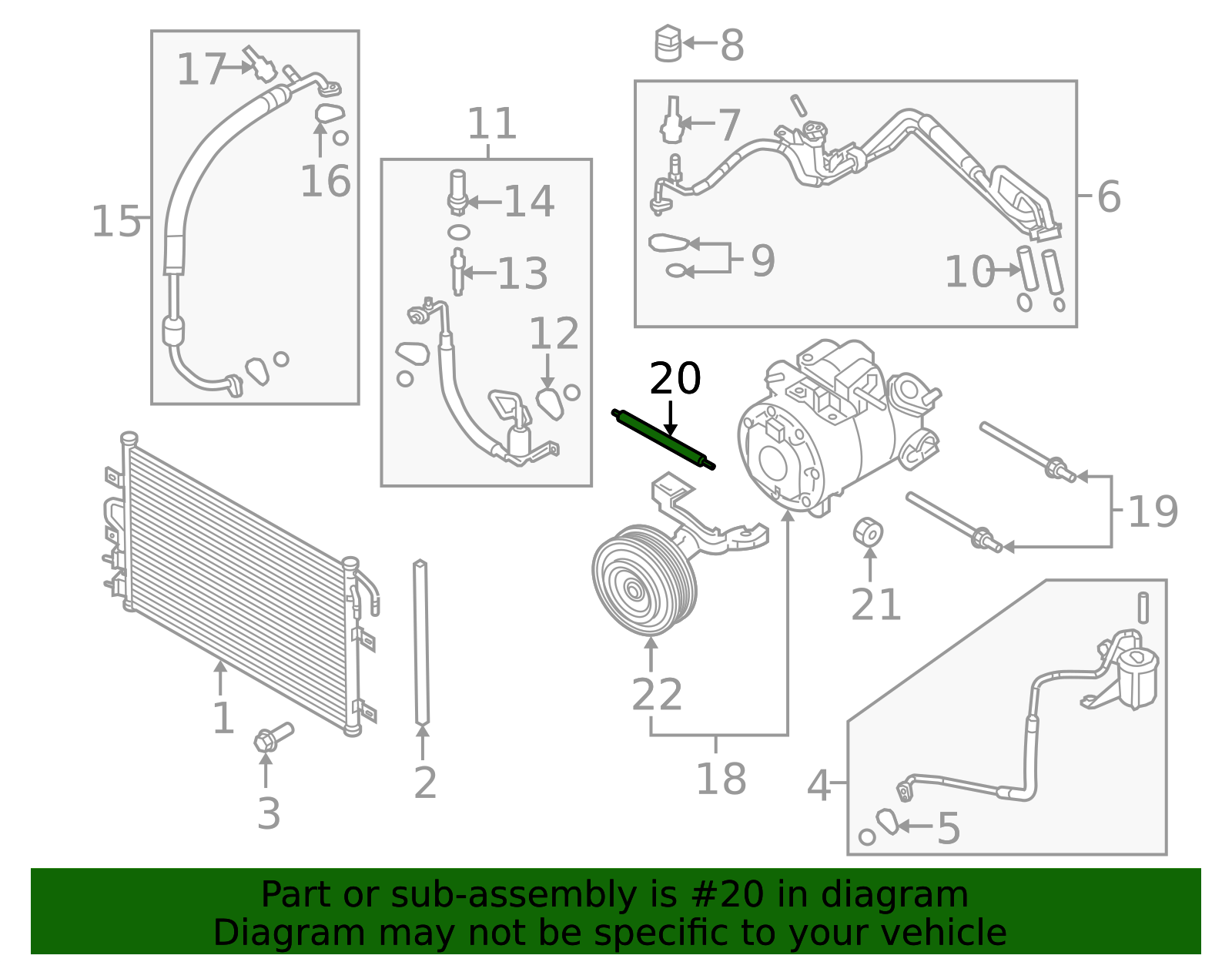 2006-2020 Ford A/C Compressor Stud W712610-S439 | OEM Parts Online