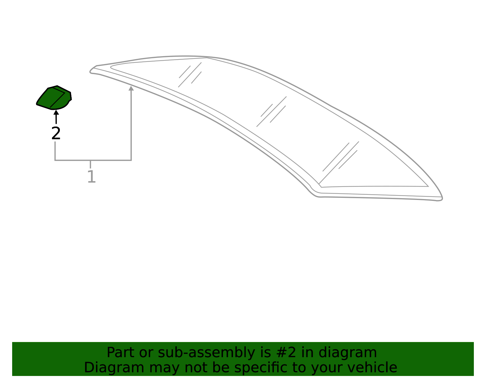2006-2025 Volkswagen Back Glass Buffer 3C0-845-237 | OEM Parts Online