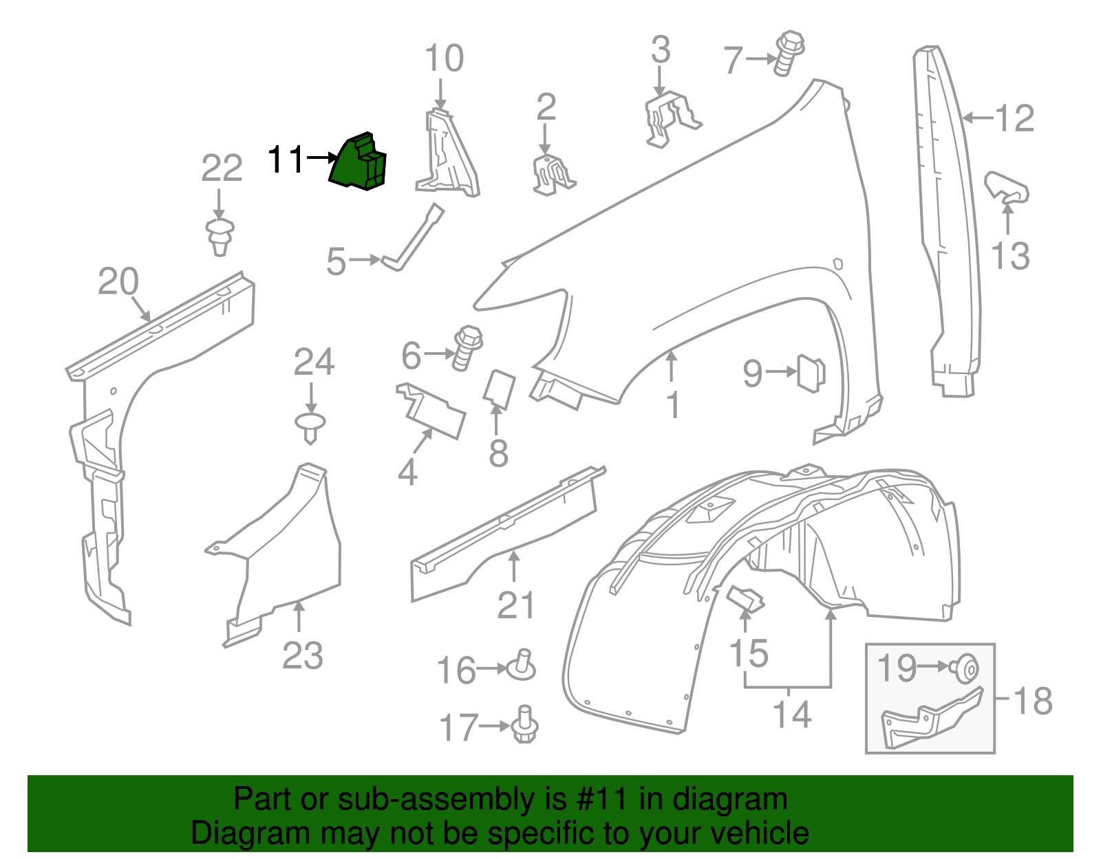 2015-2022 GM Intake Air Baffle 23460196 | Capital Chevy Parts