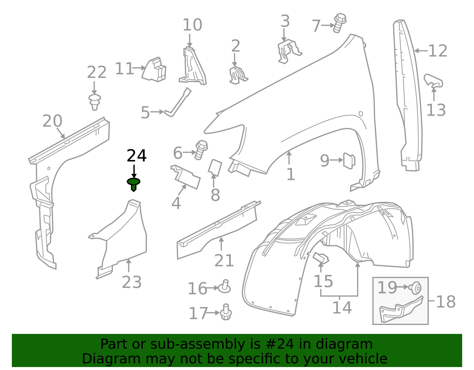 Multi-Purpose Clip 24501057 | TascaParts.com