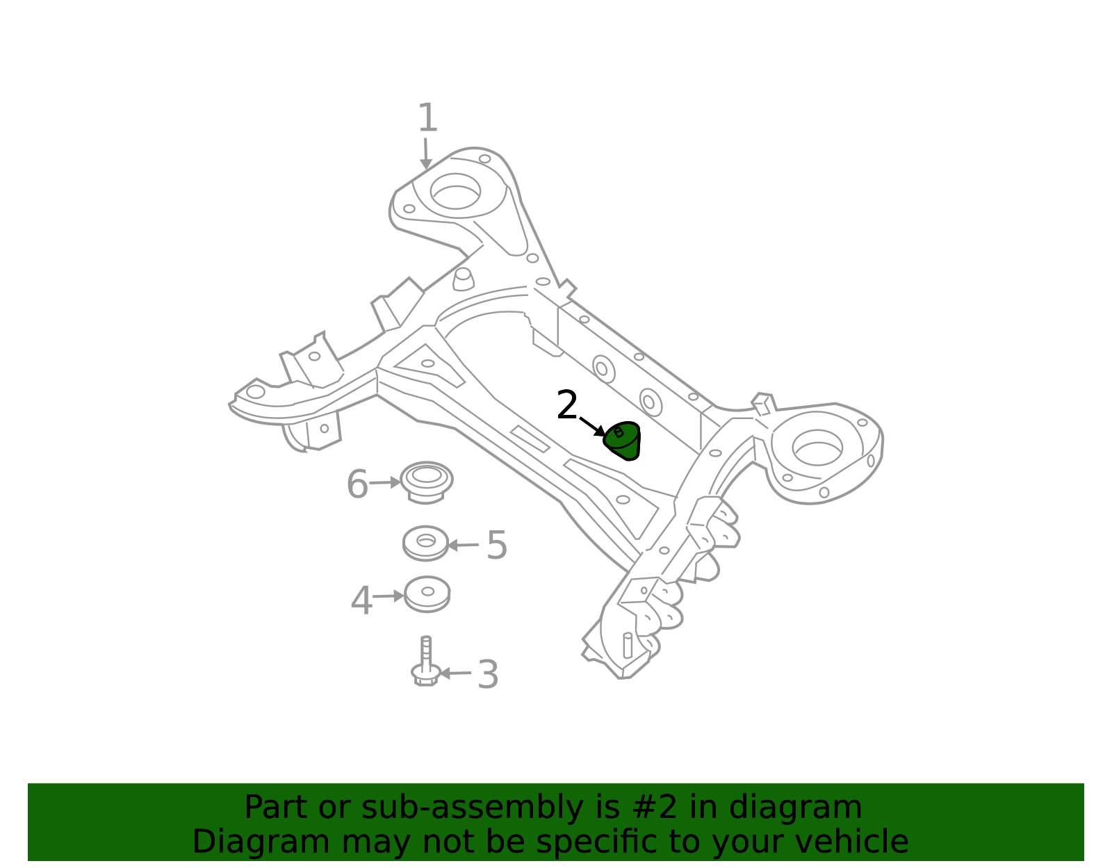 55470-7S000 - High-Quality Suspension Cross-Member Mount Bushing for ...