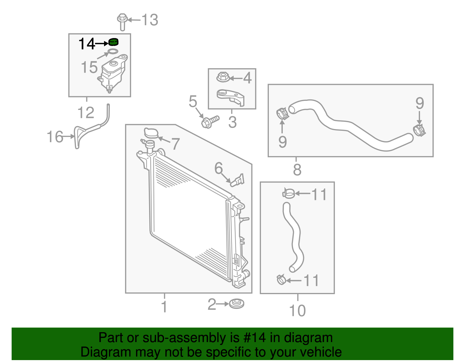 25440-3S000 - Reservoir Cap 2011-2021 Kia | Kia.Parts Store