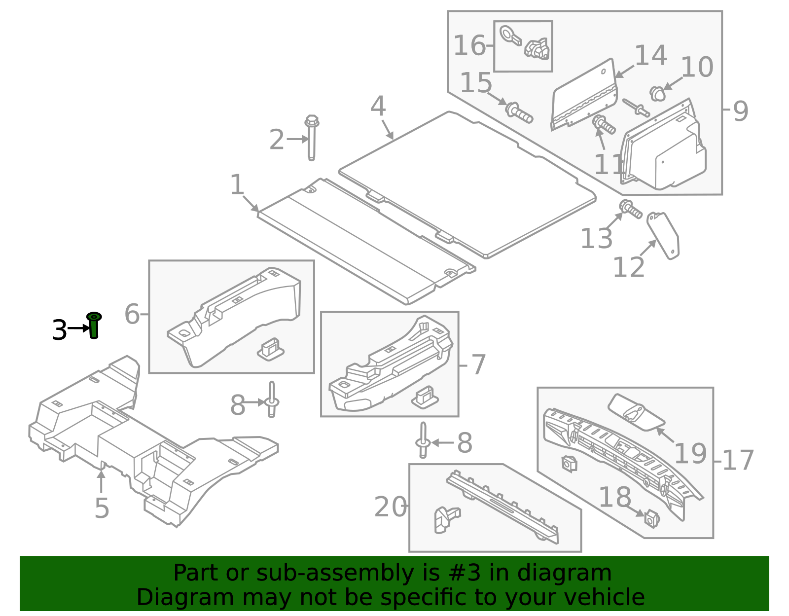 2013-2019 Ford Police Interceptor Utility | Front Cover Retainer | DB5Z ...