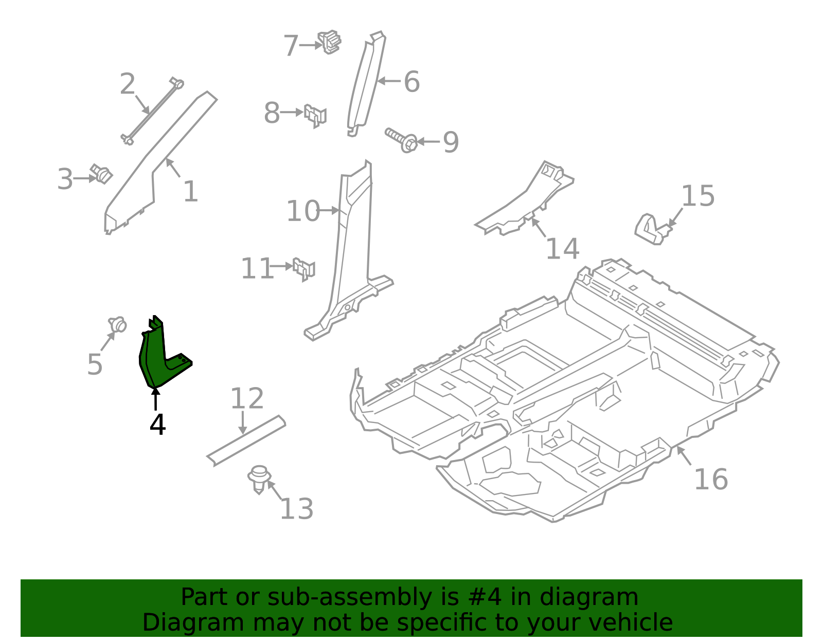 2019-2023 Ford Transit Connect | Cowl Kick Panel | DT1Z-6102345-AD ...