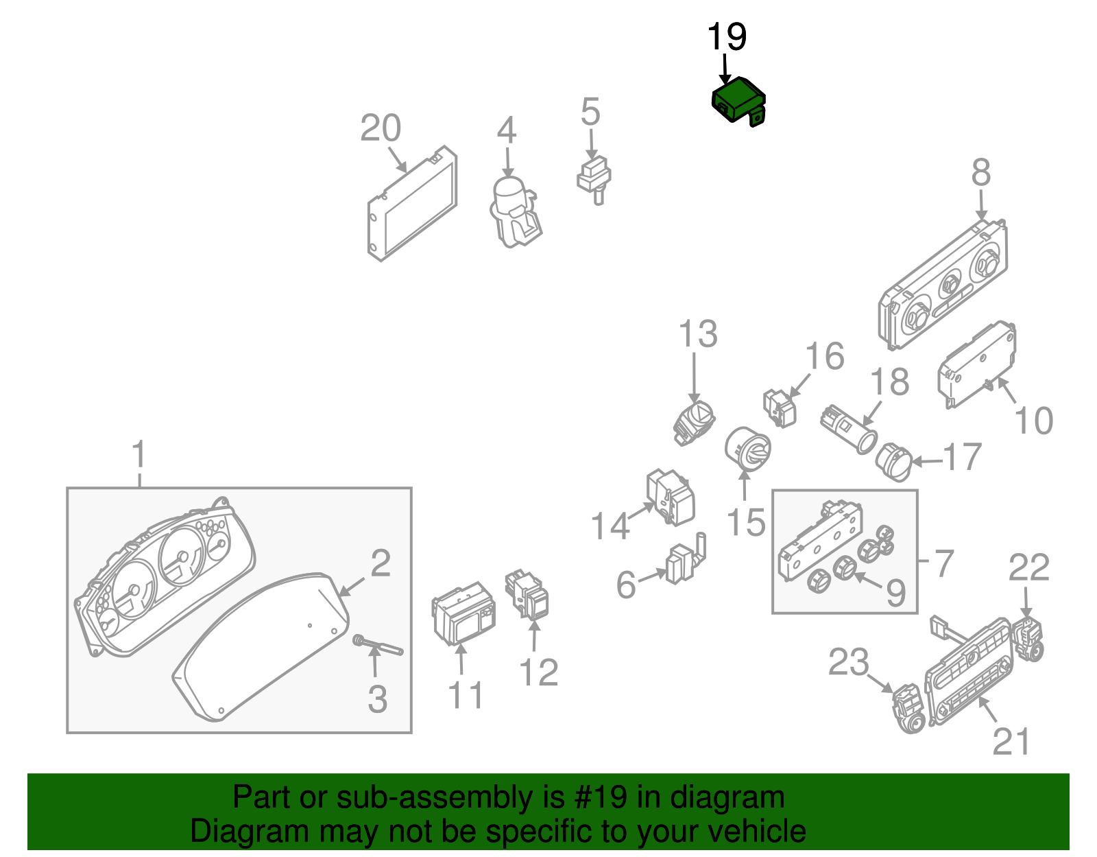 2005-2012 Nissan Control Module 28595-EL00A | Nissan Parts Central