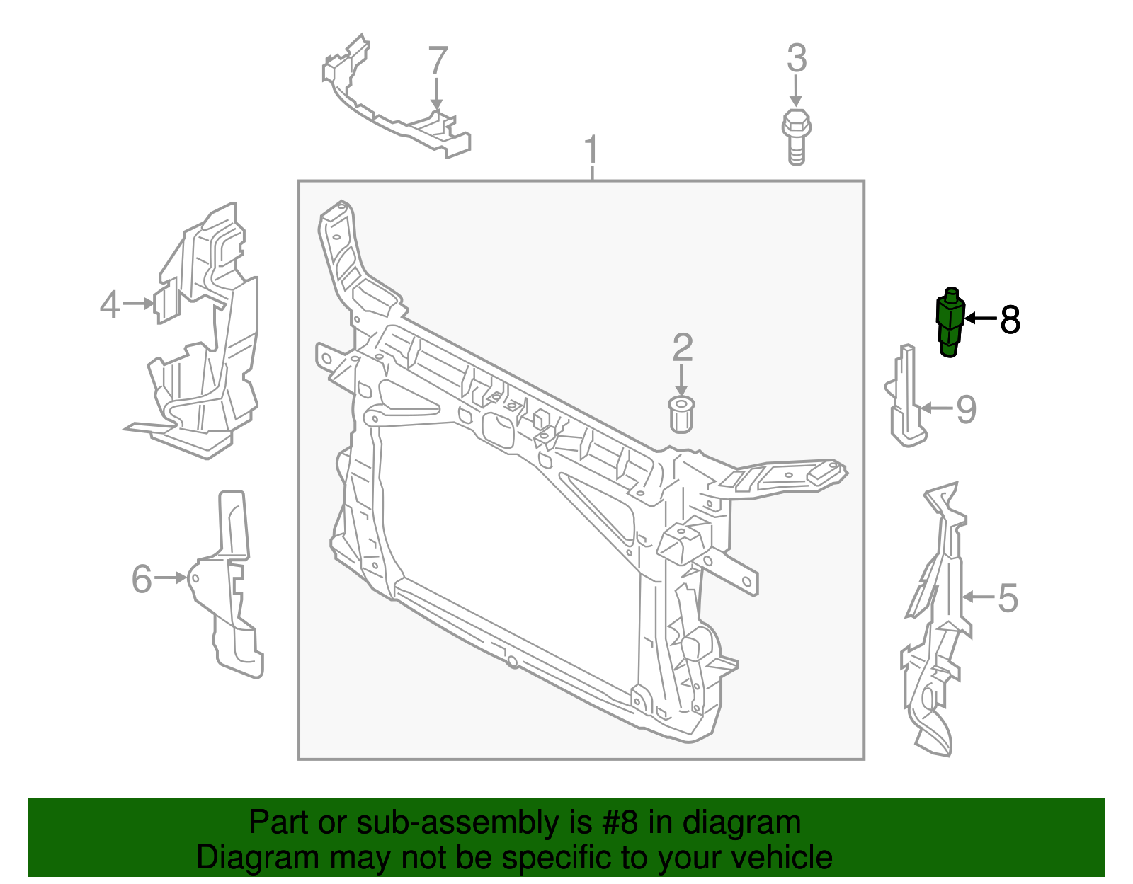 8Z0-820-535-B - Air Intake Temp Sensor 2010-2025 Audi | Audi OEM Parts Guy