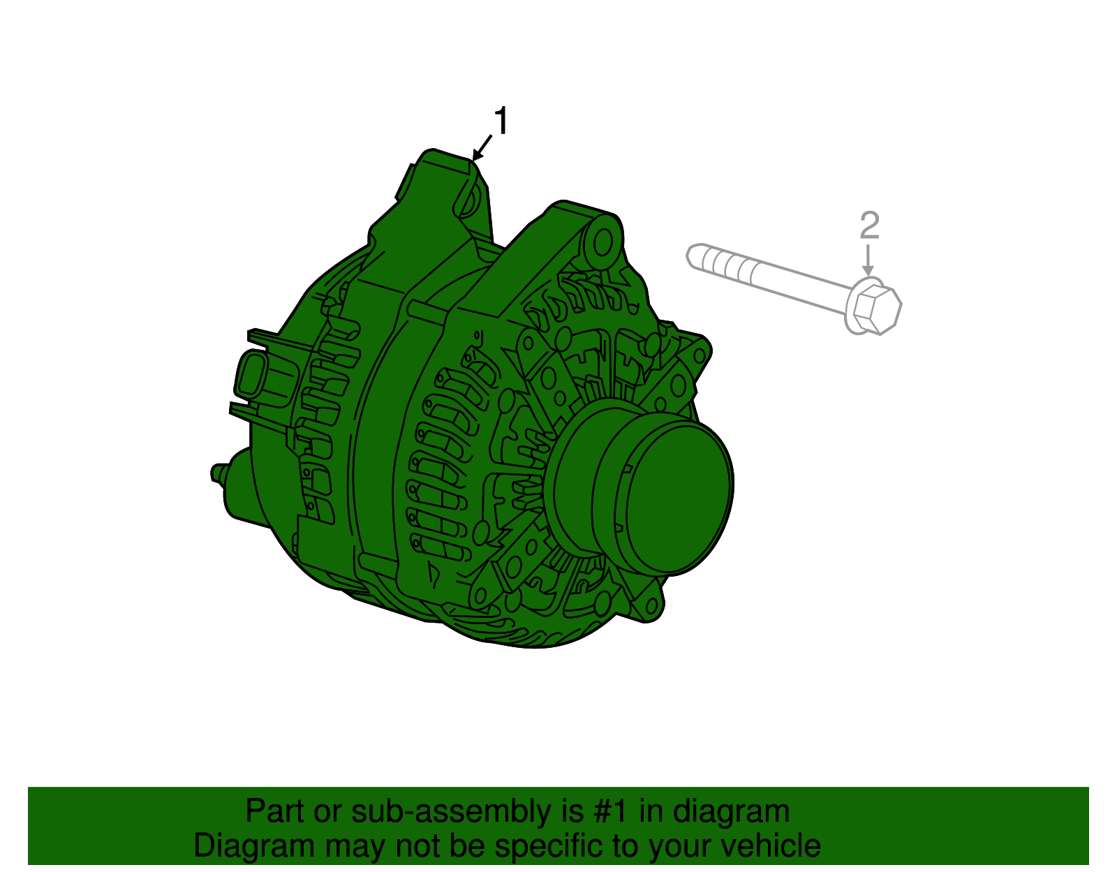 2023-2024 Chevrolet Camaro Alternator 13555110 | Capital Chevy Parts