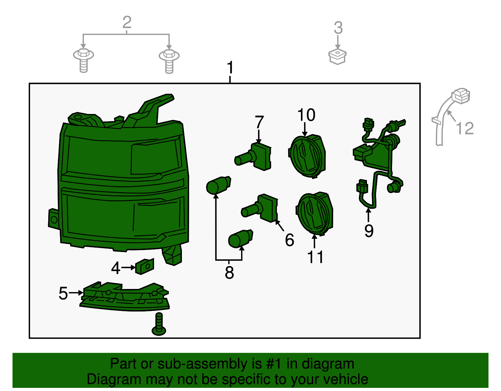 2014-2015 Chevrolet Silverado 1500 Passenger Side Headlight 84434762 ...