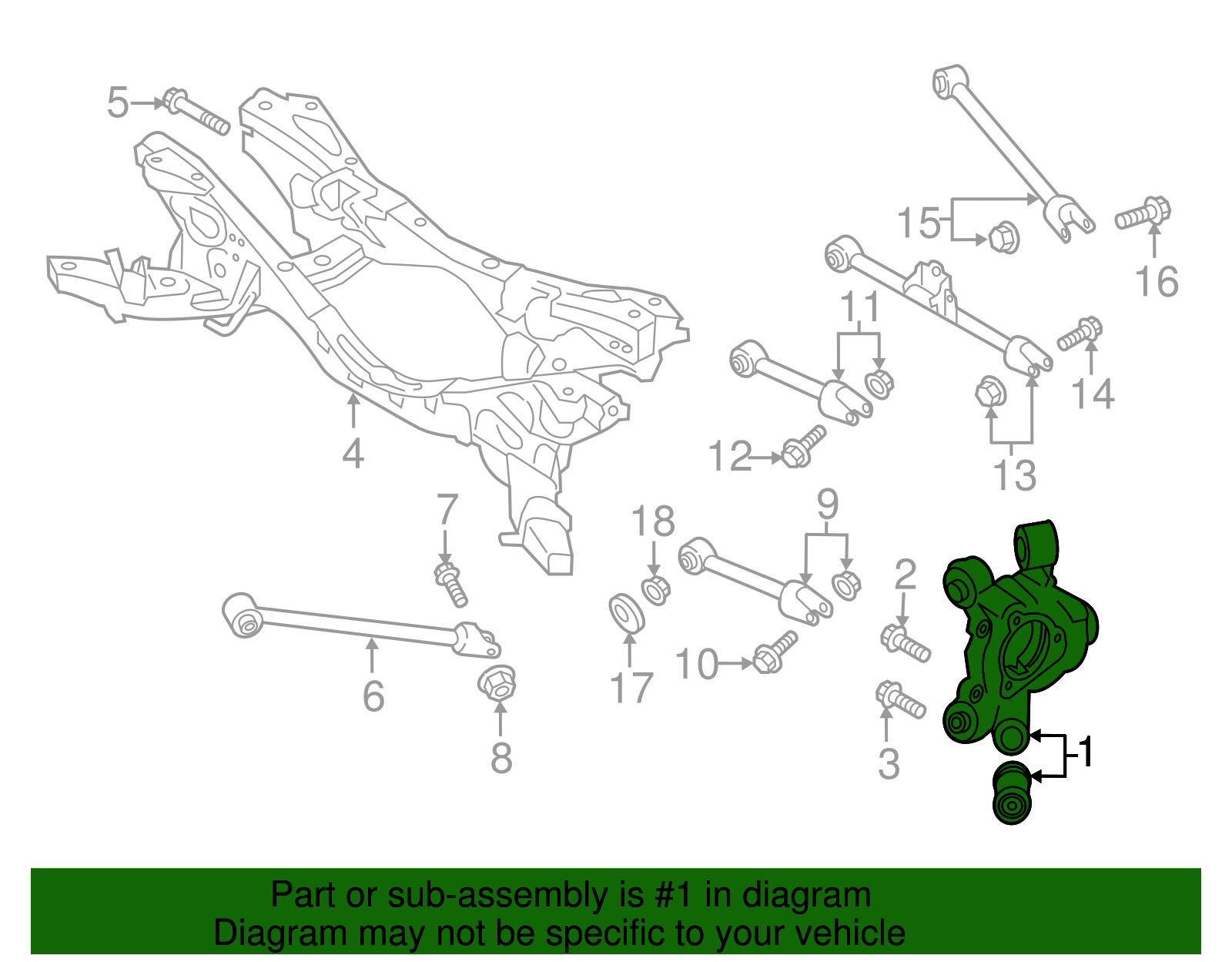 2016-2025 Mazda MX-5 Miata Knuckle Assembly N243-26-11XB | Mazda Parts ...