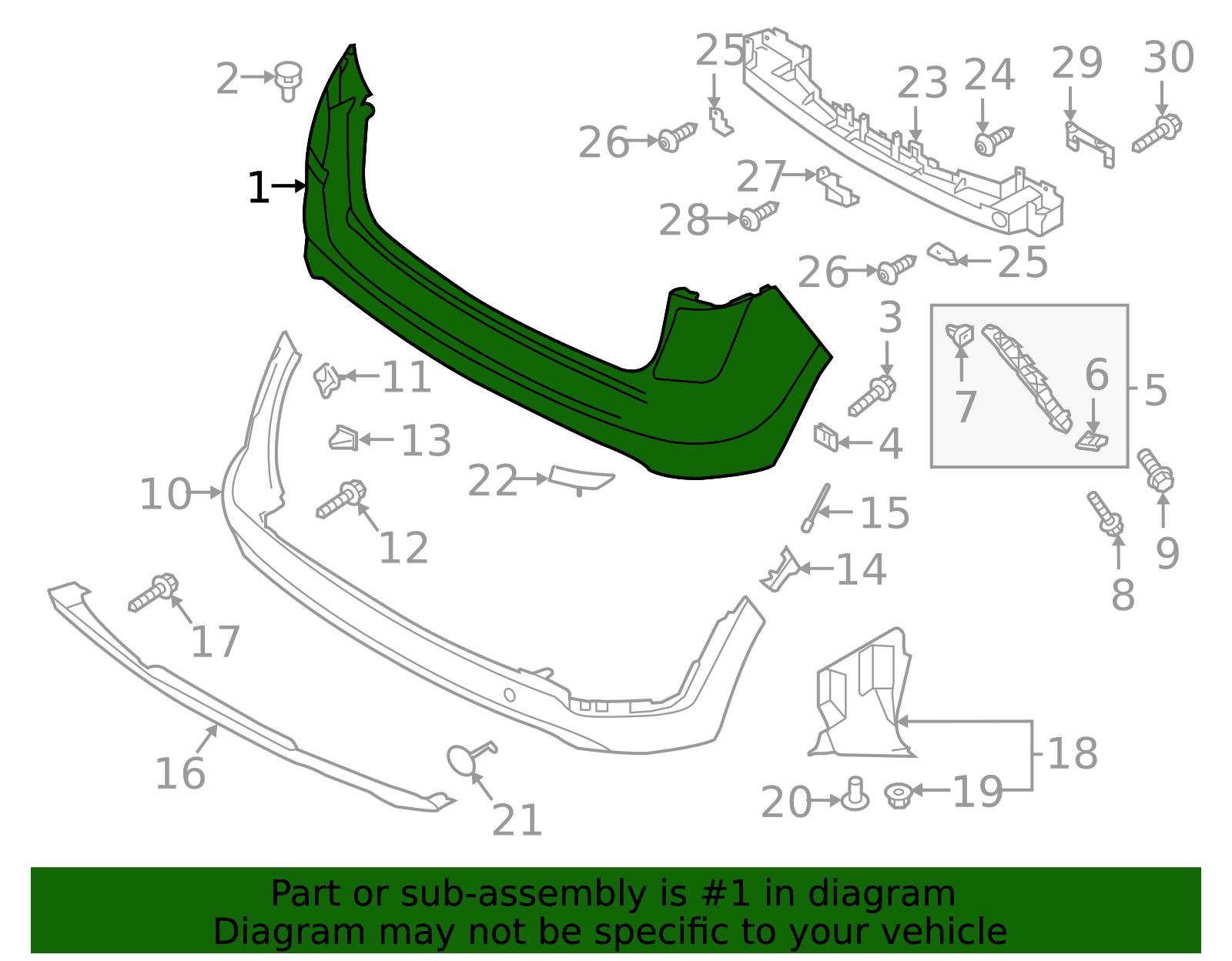 2019-2021 Hyundai Tucson Bumper Cover 86611-D3500 | OEM Parts Online