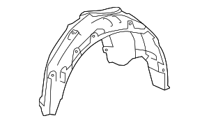 Genuine Toyota Wheelhouse Liner part# 65638-07020 for 2013-2018 Toyota ...