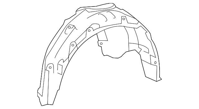 2013-2018 Toyota Avalon Wheelhouse Liner 65637-07020 | OEM Parts Online