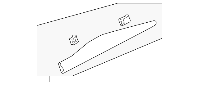 Genuine OEM Acura - Center Molding Part# 72812-TJB-A01 | Acura Parts ...