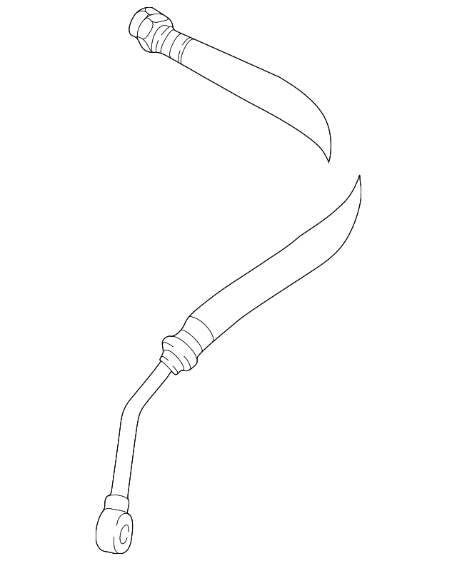 2001-2006 Mitsubishi Montero Oil Cooler Hose MR431080 | Mitsubishi Auto ...