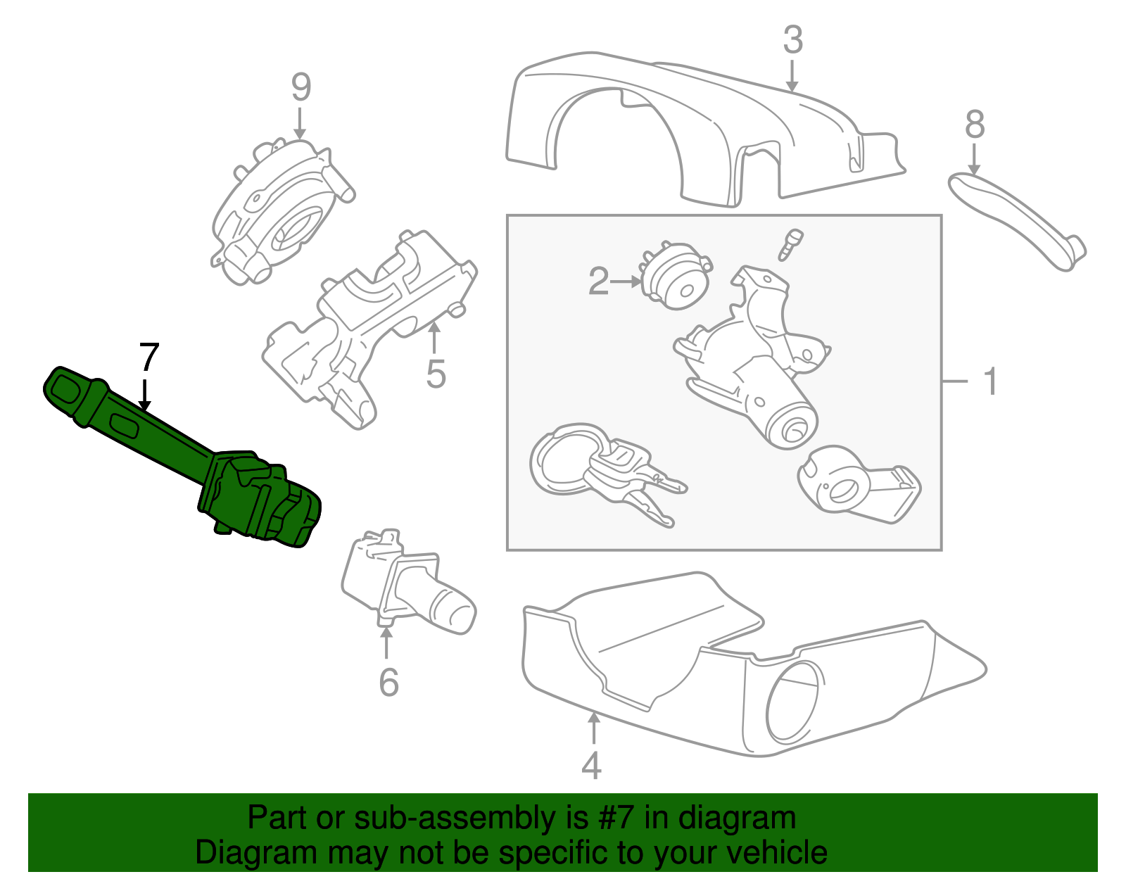 Volvo Combination Switch - OEM Turn Signal/Wiper Control - Part ...