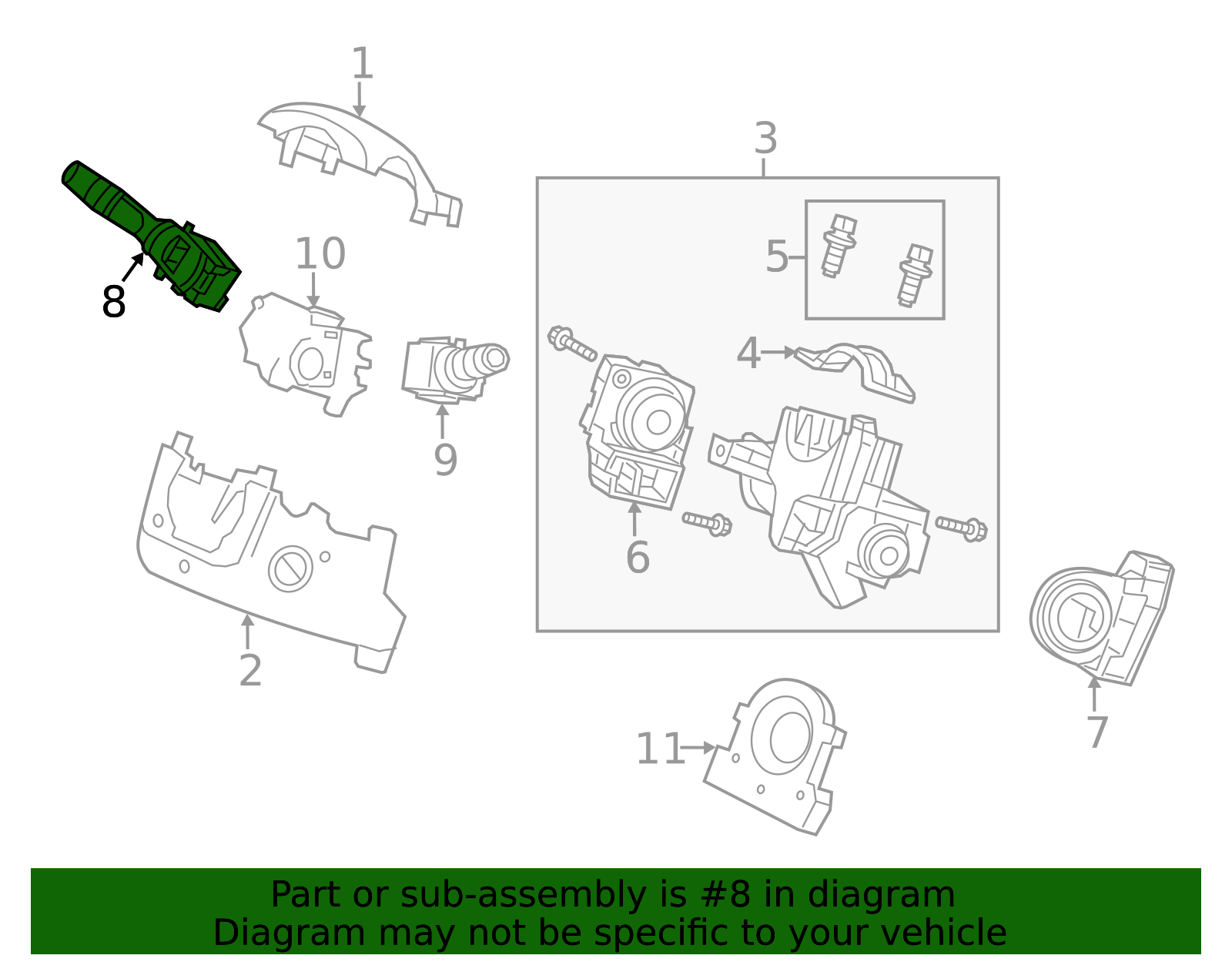 Honda Combination Switch - OEM Turn Signal/Wiper Control - Part #35255 ...