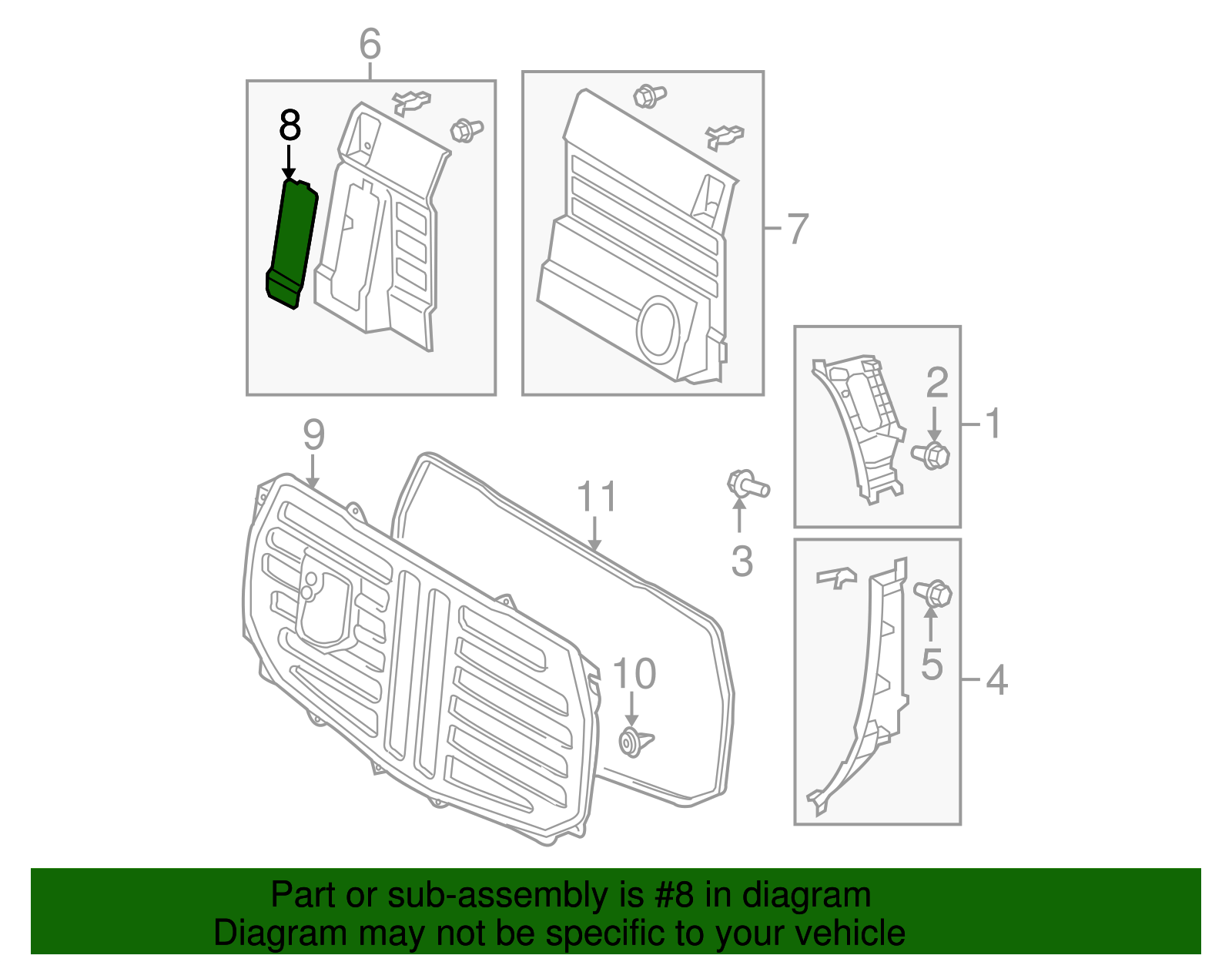 2007-2013 Toyota Tundra 2007-2013 Toyota Tundra - Back Panel Trim ...