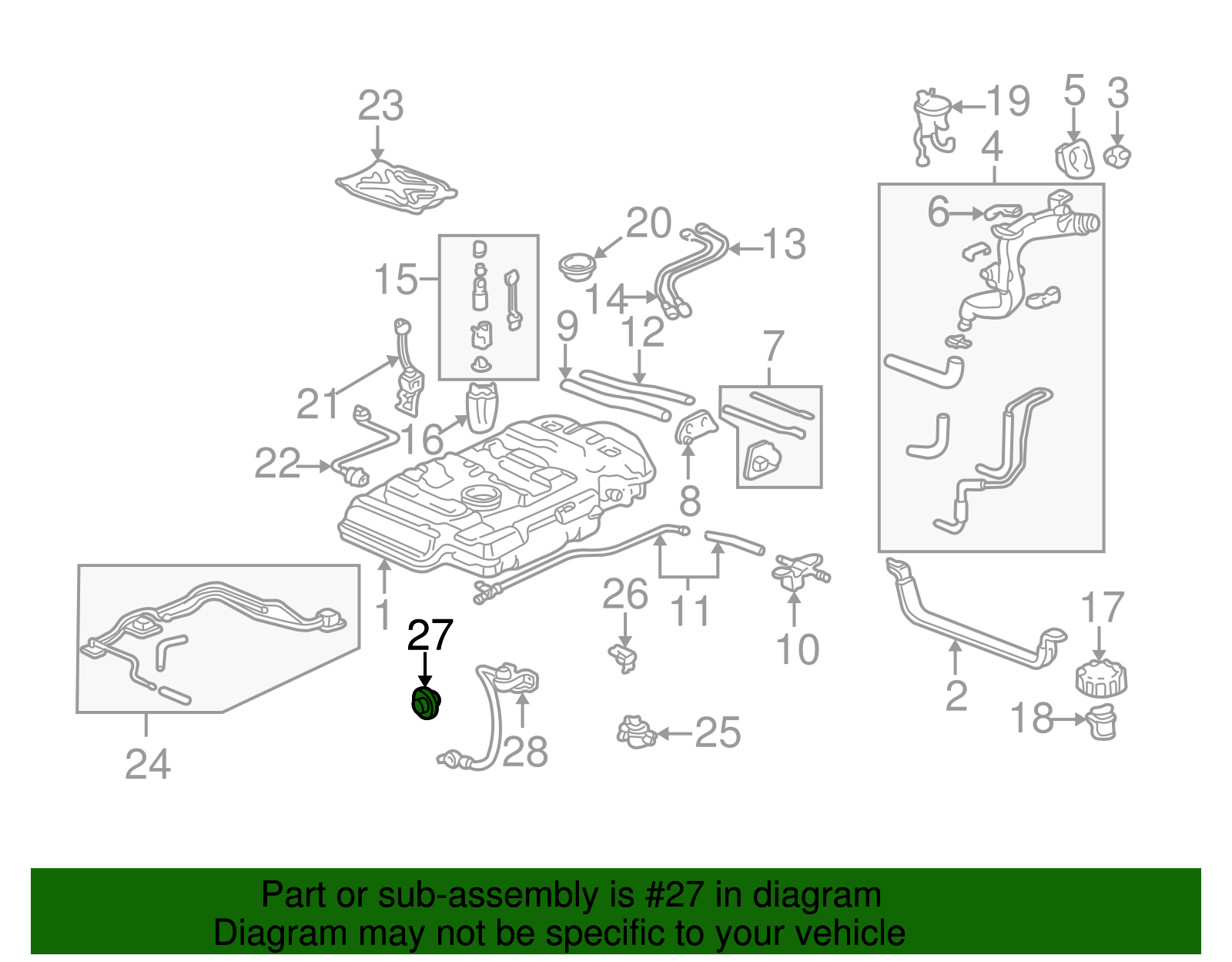 OEM 1999-2004 Honda Damper 16680-PCX-003 | Honda Automotive Parts