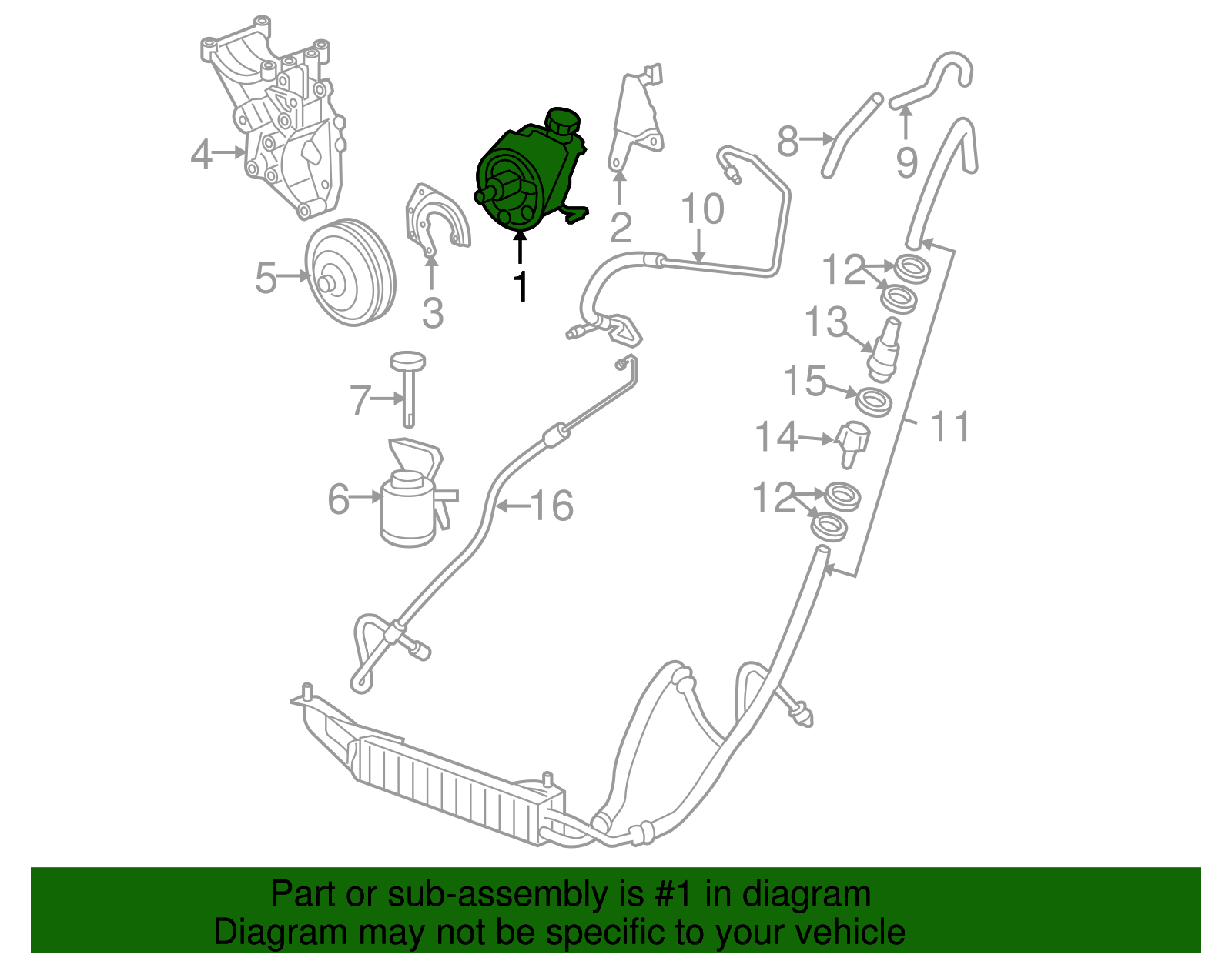 2006-2016 GM Pump 86564080 | Shop Matick Buick GMC