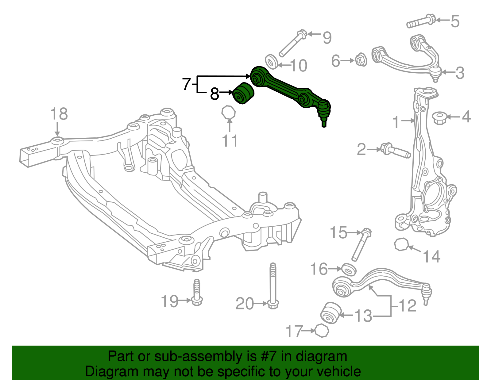 205-330-58-01 - Lower Control Arm 2015-2024 Mercedes-Benz | Mercedes ...