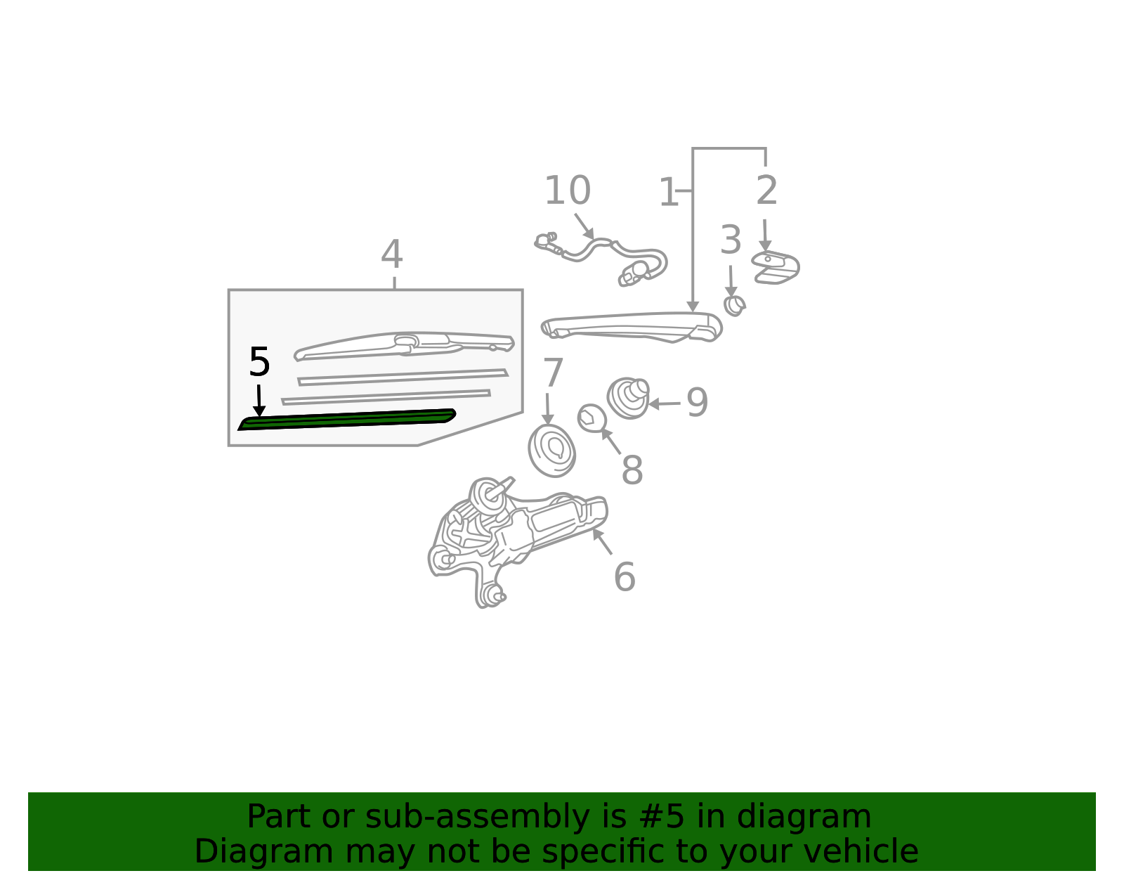 2004-2009 Lexus Wiper Blade Refill 85214-0E010 | OEM Parts Online