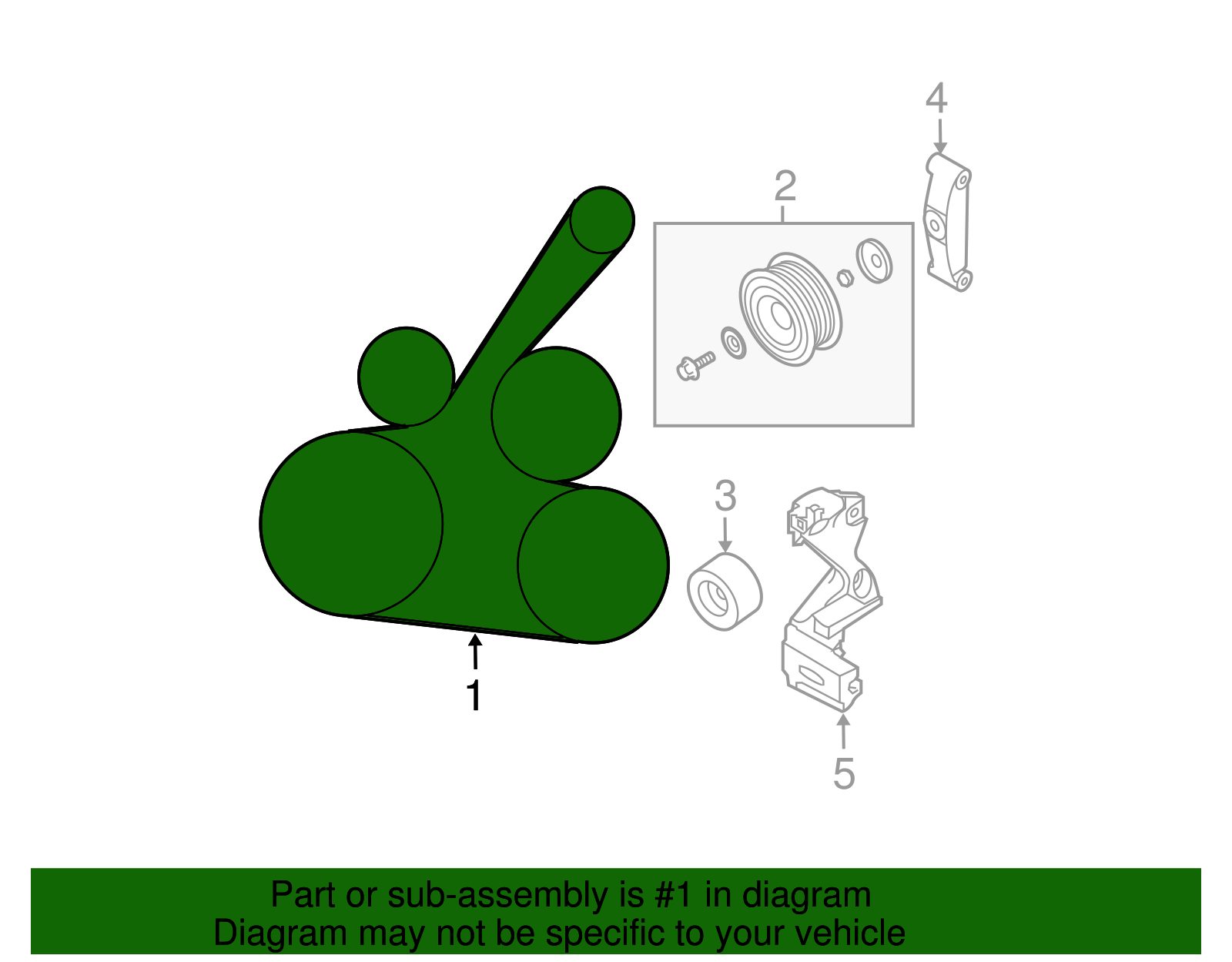 2009-2011 Nissan Versa Serpentine Belt 11720-ED00C | Bill Kay Nissan Parts