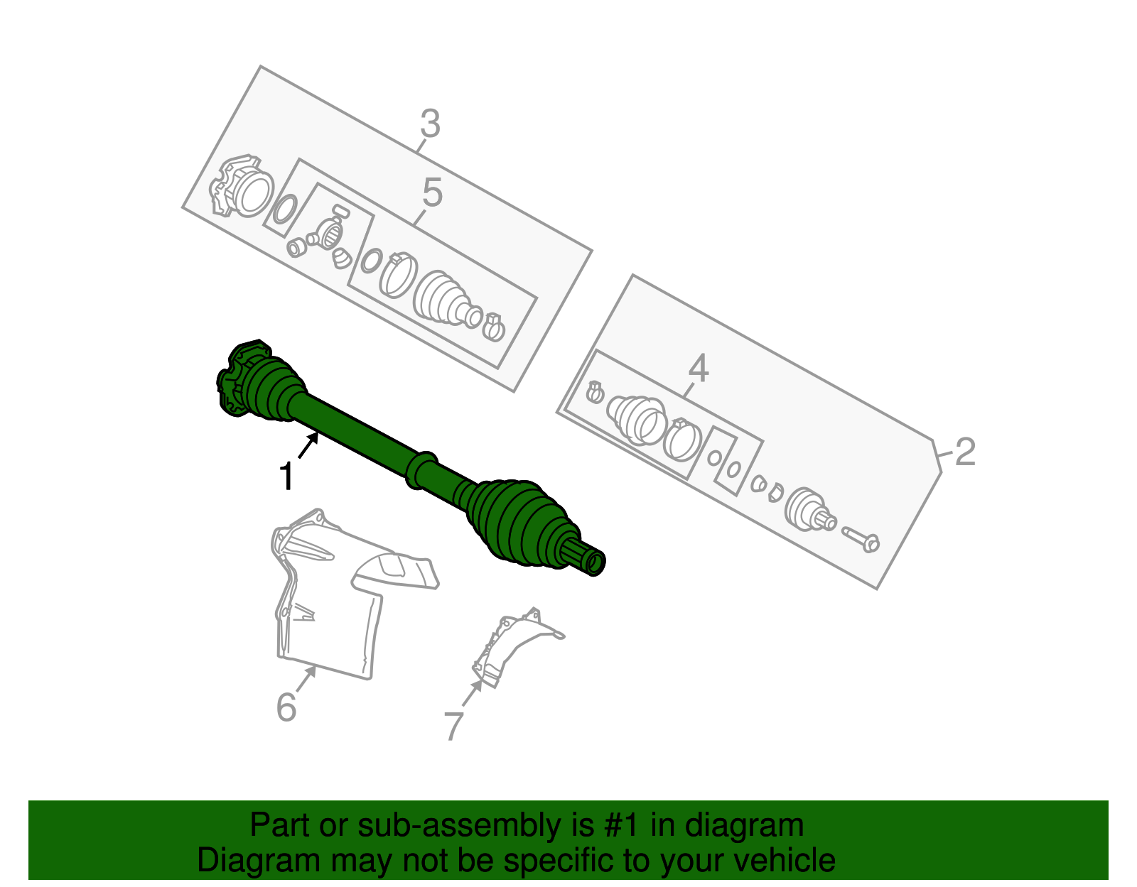 4F0-407-451-FX - Axle Assembly 2007-2011 Audi S6 | Audi OEM Parts Guy