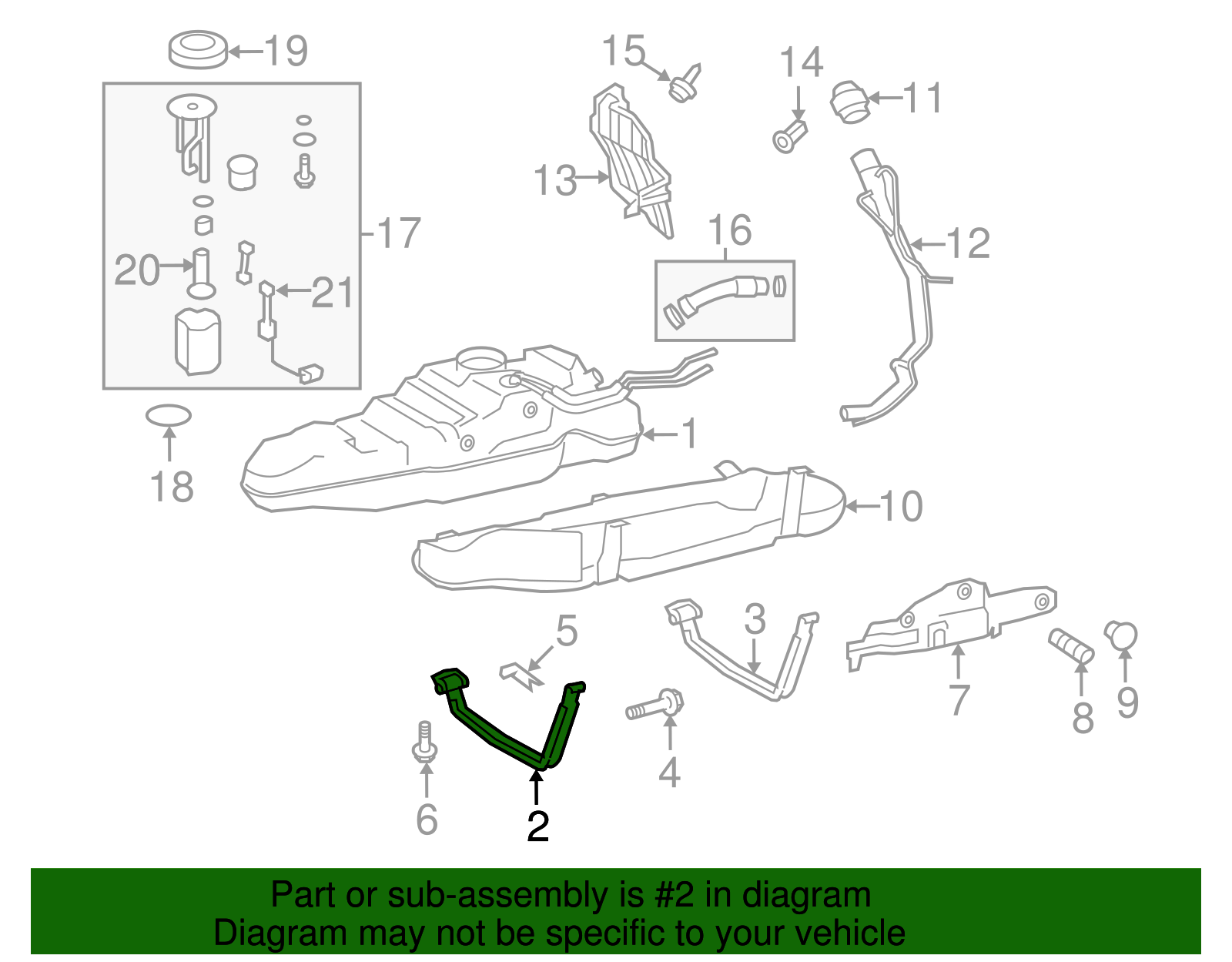 2008-2016 Toyota Land Cruiser Fuel Tank Mount Strap 77601-60310 ...