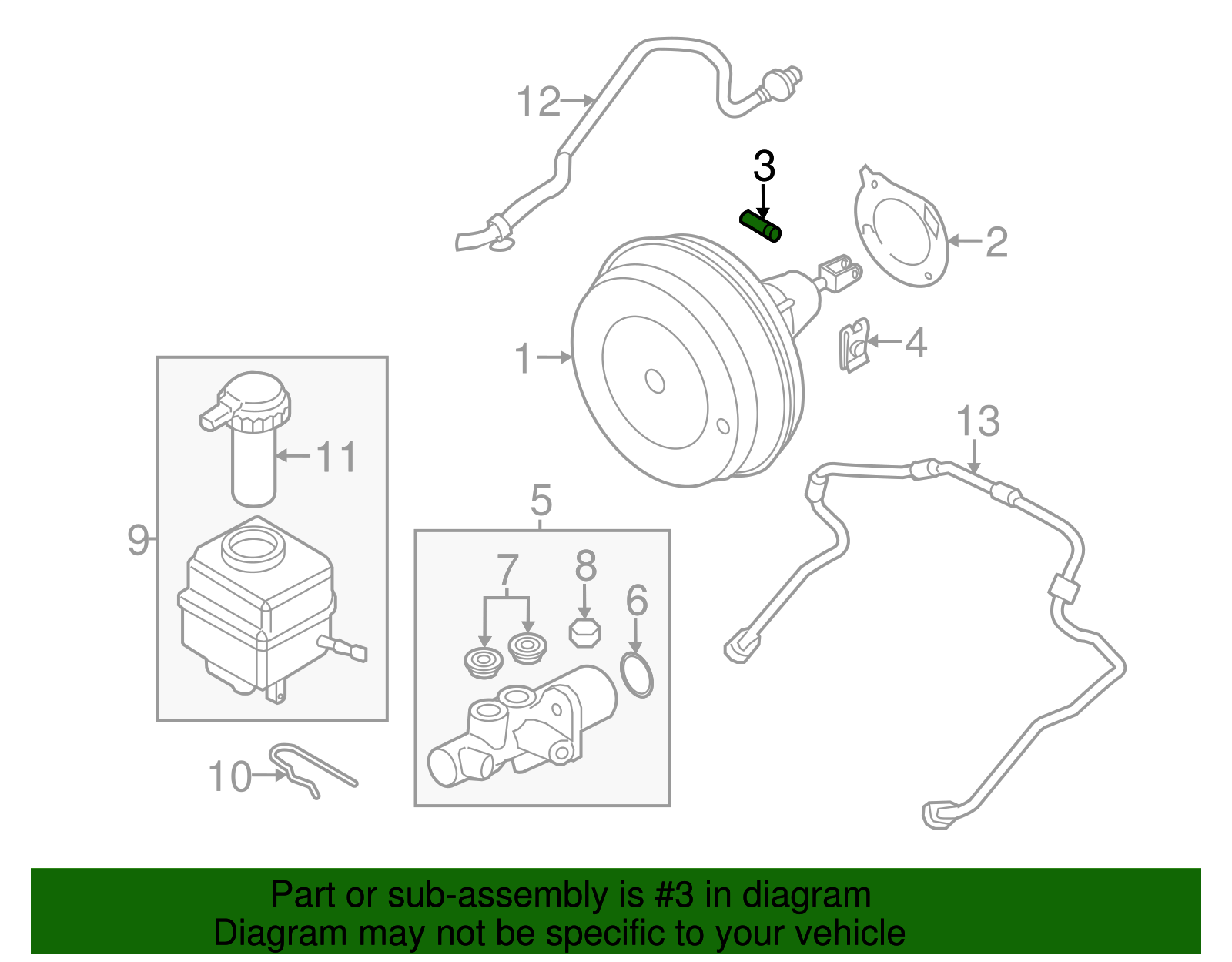 34336772928 - 2010-2024 BMW Booster Pin (34-33-6-772-928) | BMW of ...