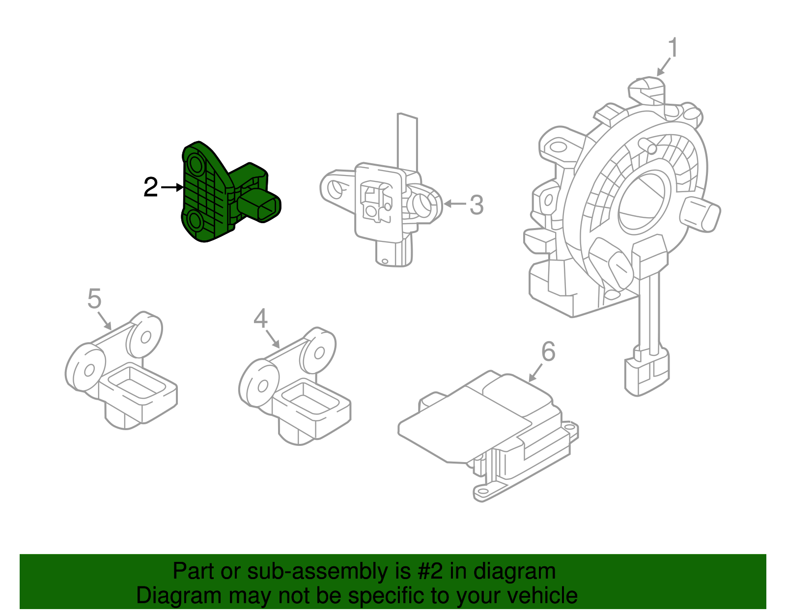 98581-5NA8A - High-Quality Air Bag Impact Sensor for 2019-2024 Nissan ...