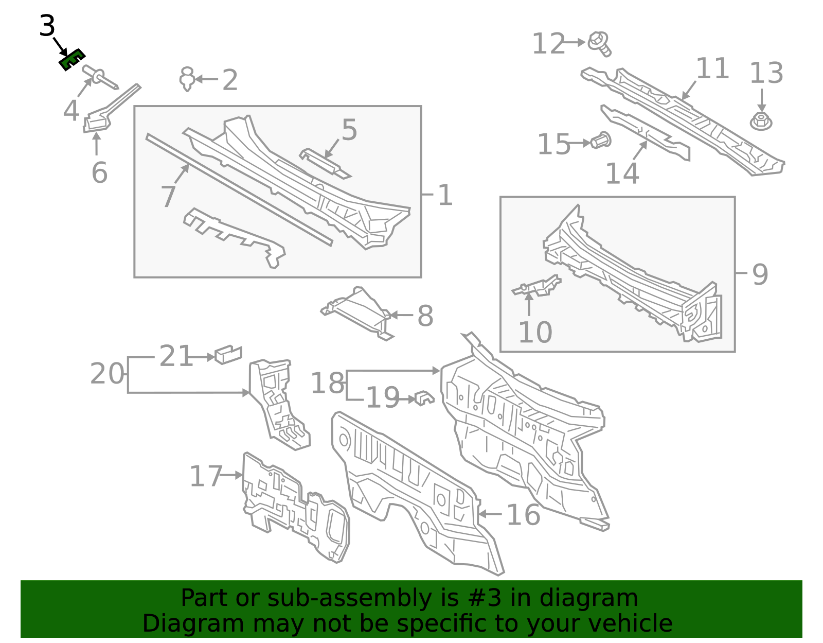 2019-2025 Toyota Reveal Molding Retainer Clip 75545-0R040 | Toyota ...