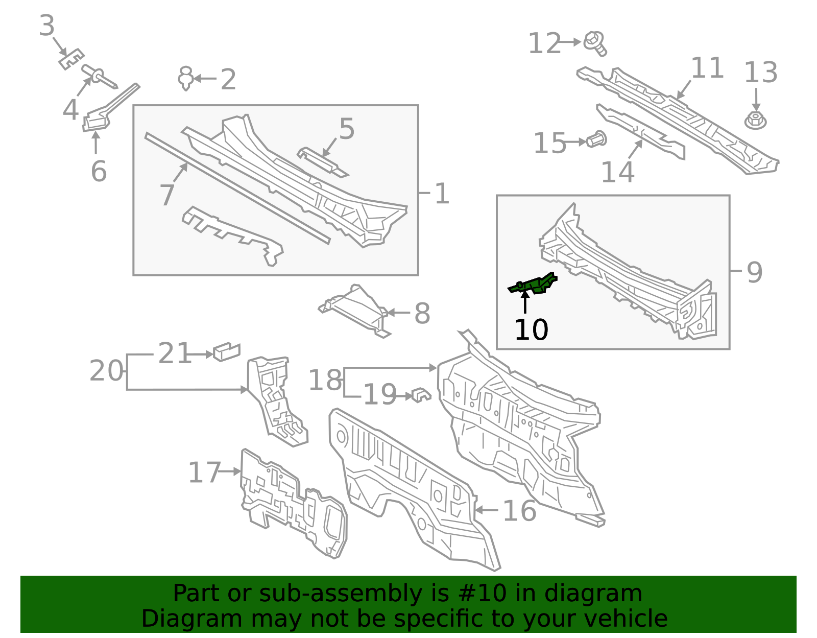 2019-2025 Toyota Apron Reinforced 55705-0R050 | MotorMotor