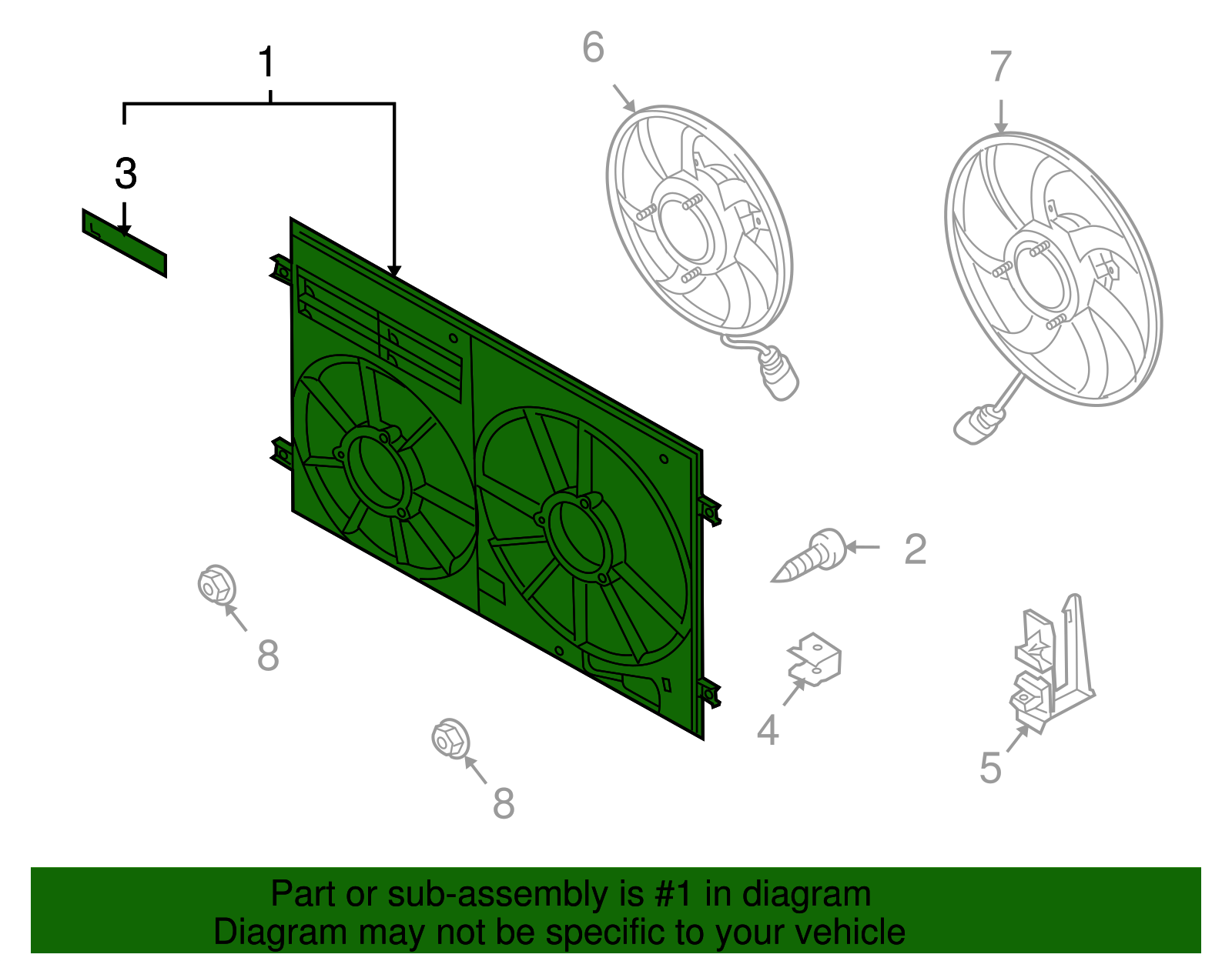 2005-2018 Volkswagen Shroud 1K0-121-205-AJ | vwpartscenter