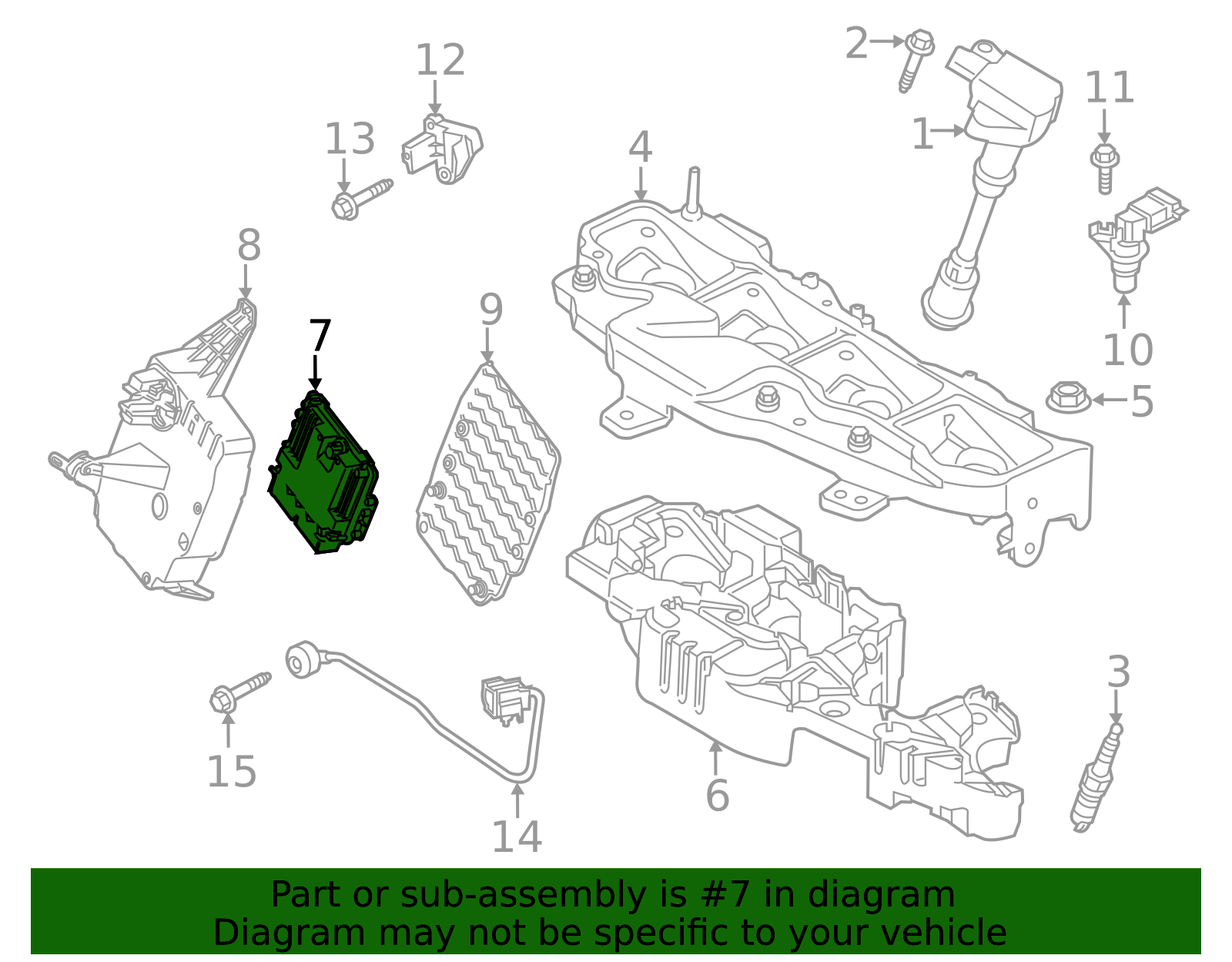2013-2015 Ford Escape Engine Control Module (ECM) EJ5Z12A650SC | OEM ...
