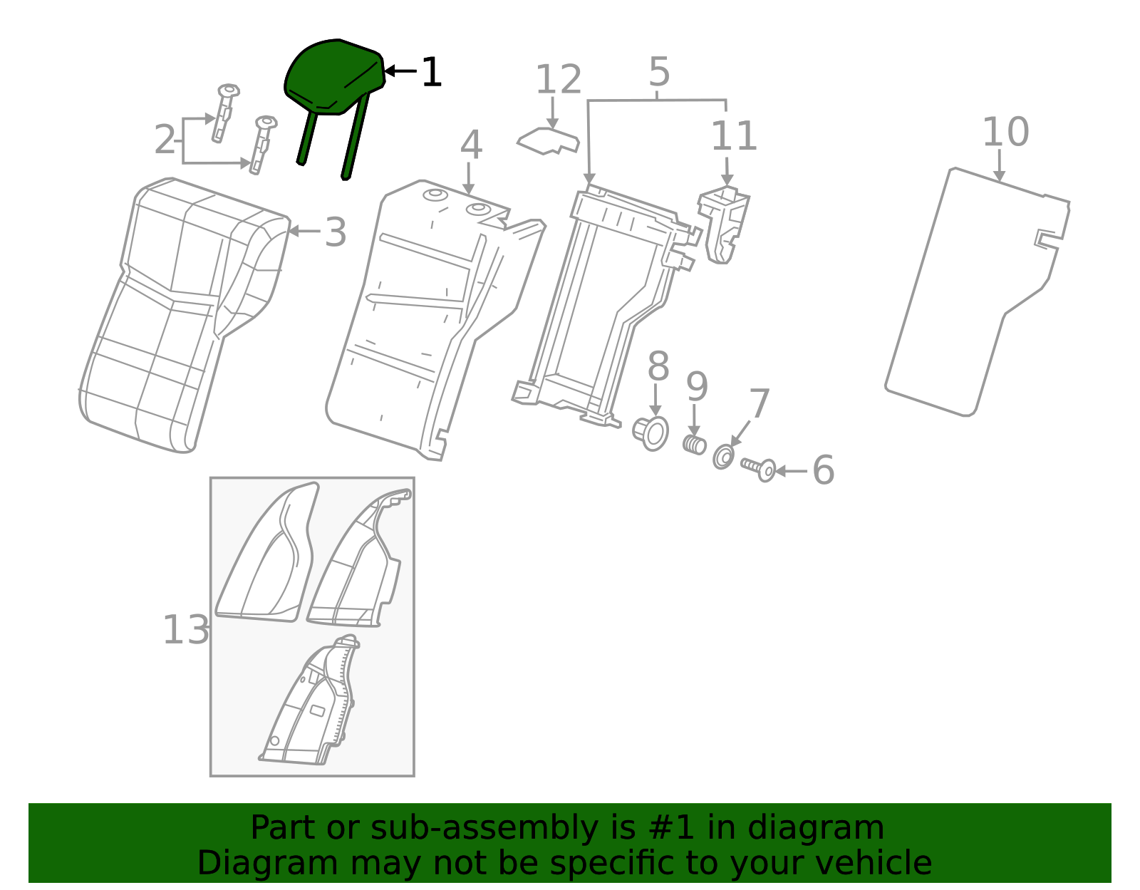 2025 Cadillac CT5 Headrest 84724397 | Capital Chevy Parts