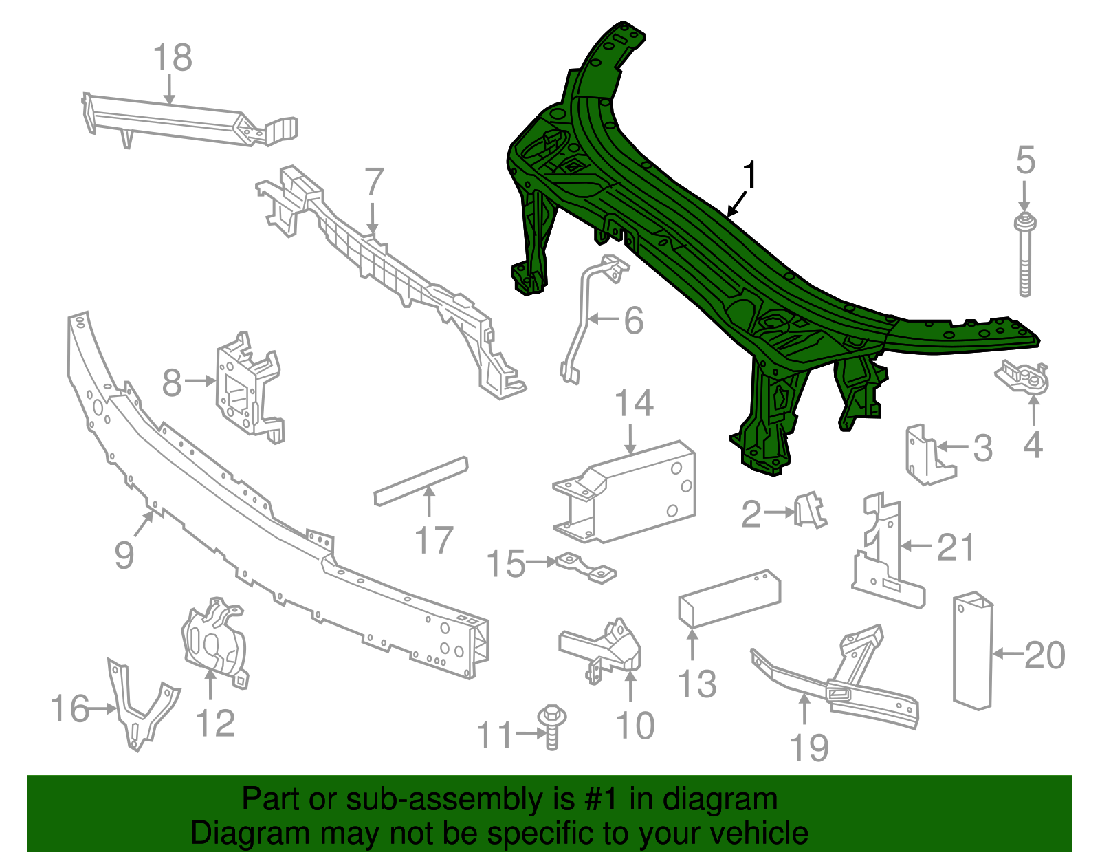 205-620-42-01 - Upper Tie Bar 2015-2023 Mercedes-Benz | Mercedes-Benz ...