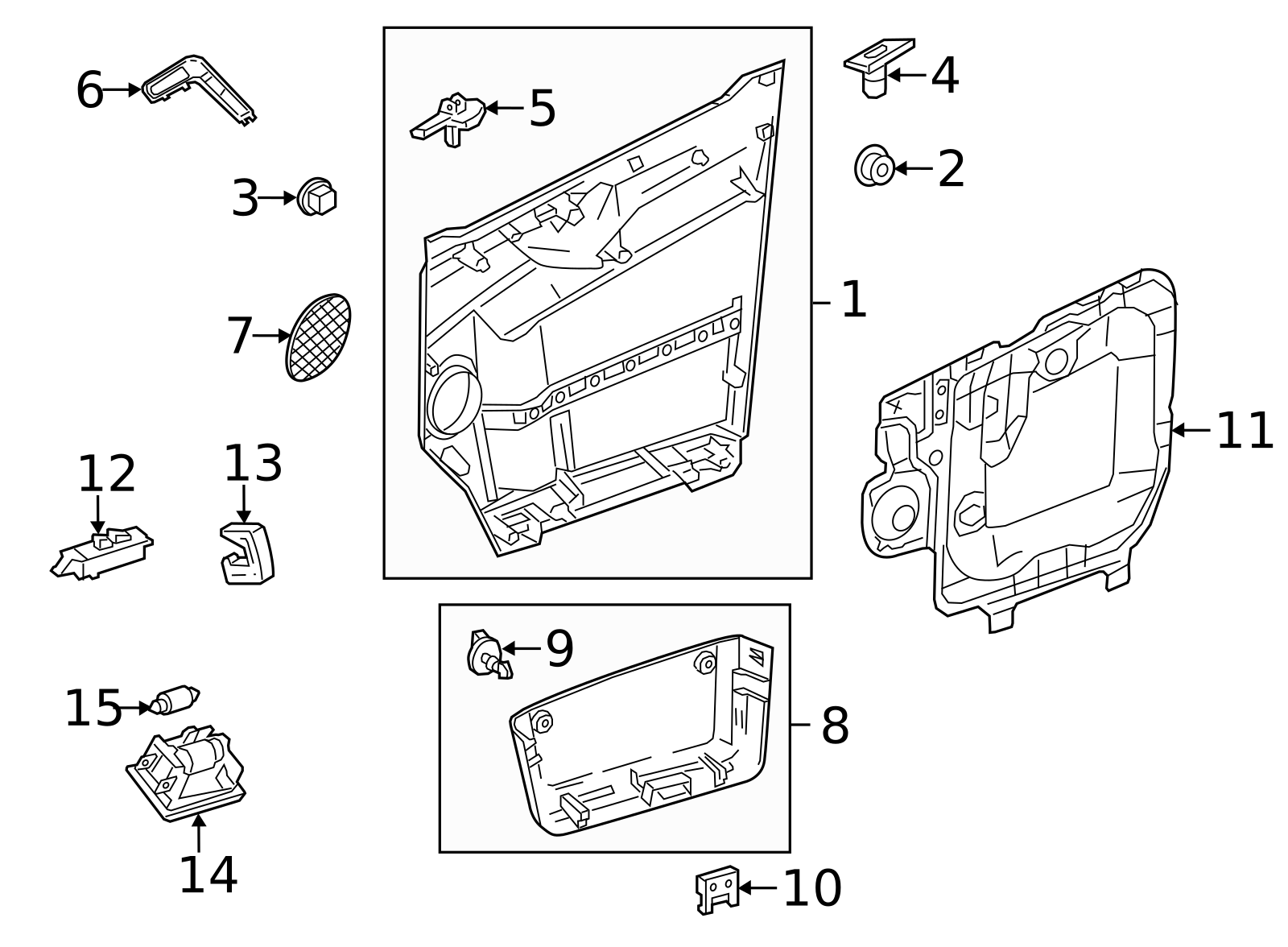 906-727-01-71-7J69 - 2010-2018 Mercedes-Benz - Door Trim Panel | World ...